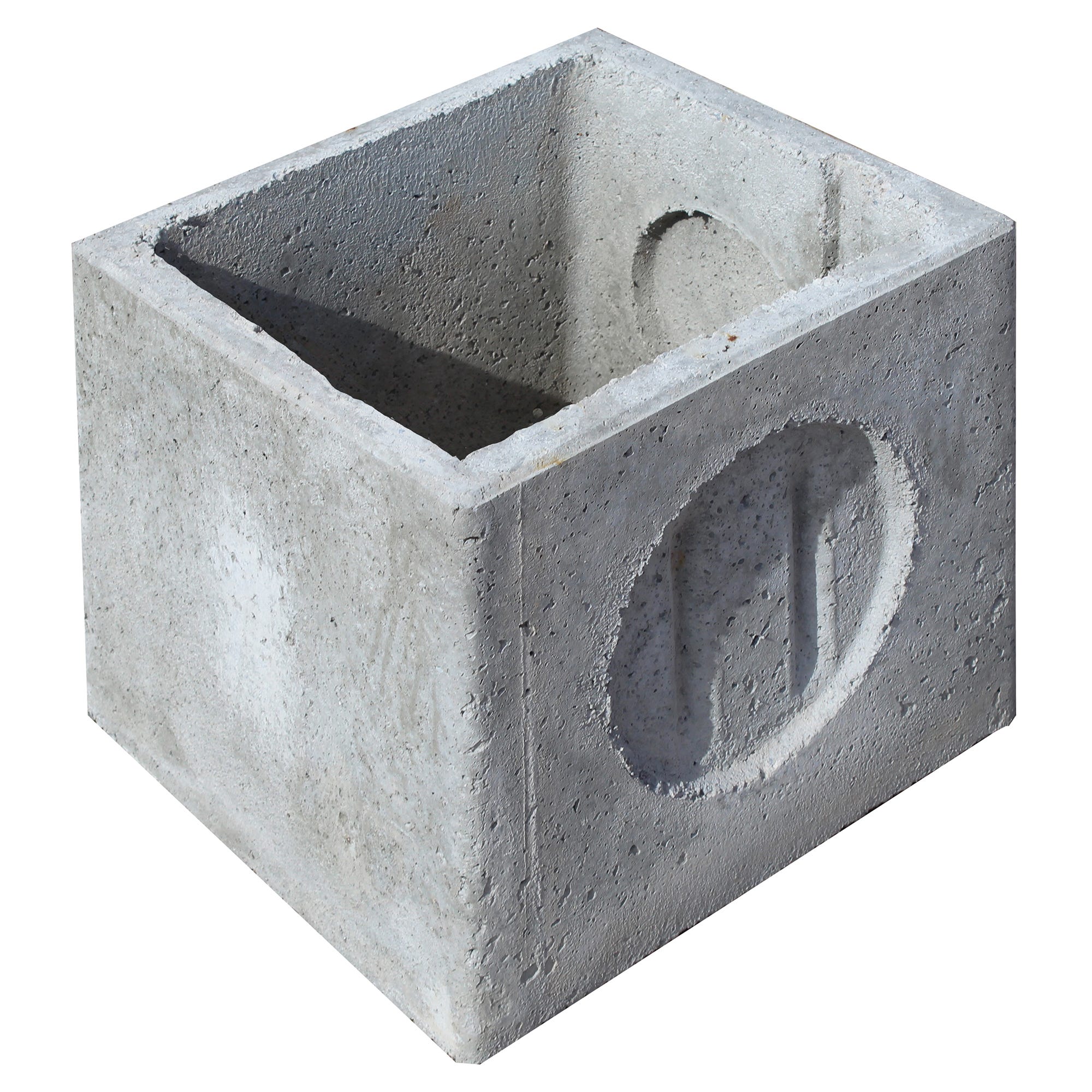 POZZETTO IN CEMENTO 30x30 cm CON FONDO ESTERNO 36x36 cm