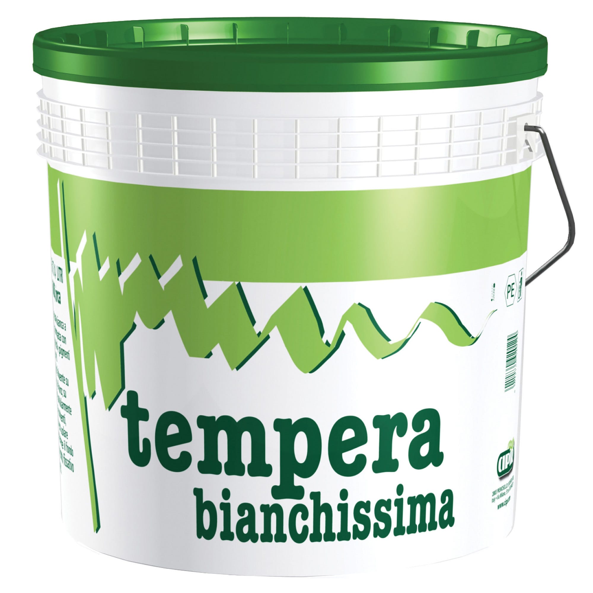 TEMPERA BIANCHISSIMA CIPIR 14 l IDEALE PER BOX E CANTINE 3-4 m² CON 1 l ...