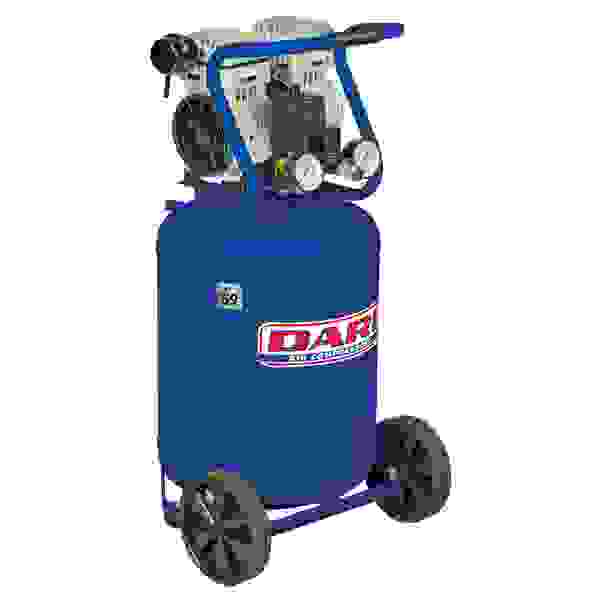 COMPRESSORE VERTICALE 50 l DARI 59 dB SILENZIATO 1,3 hp 8 bar ARIA ...