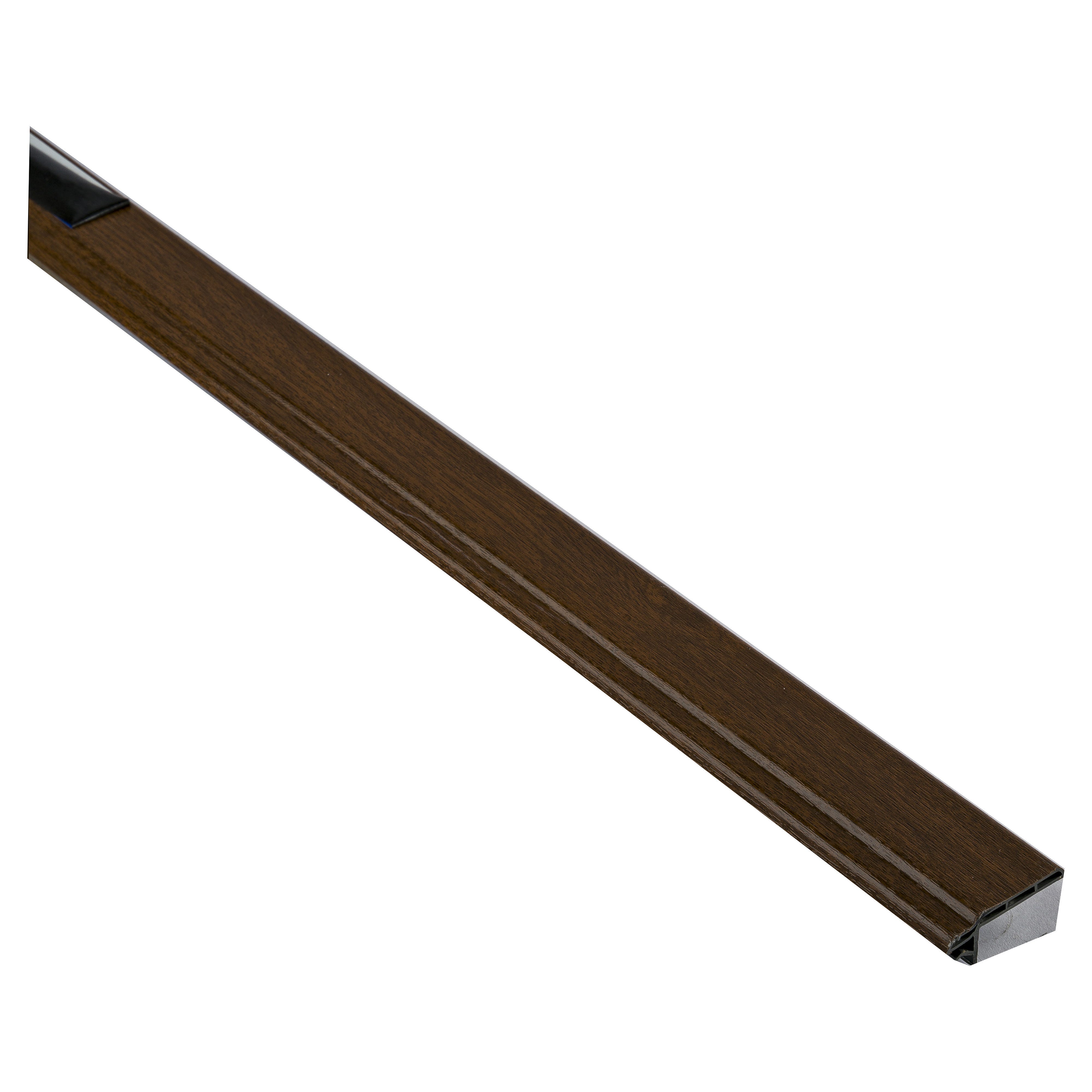 COPRIFILO A L PVC NOCE L45x17.8 L3250 mm