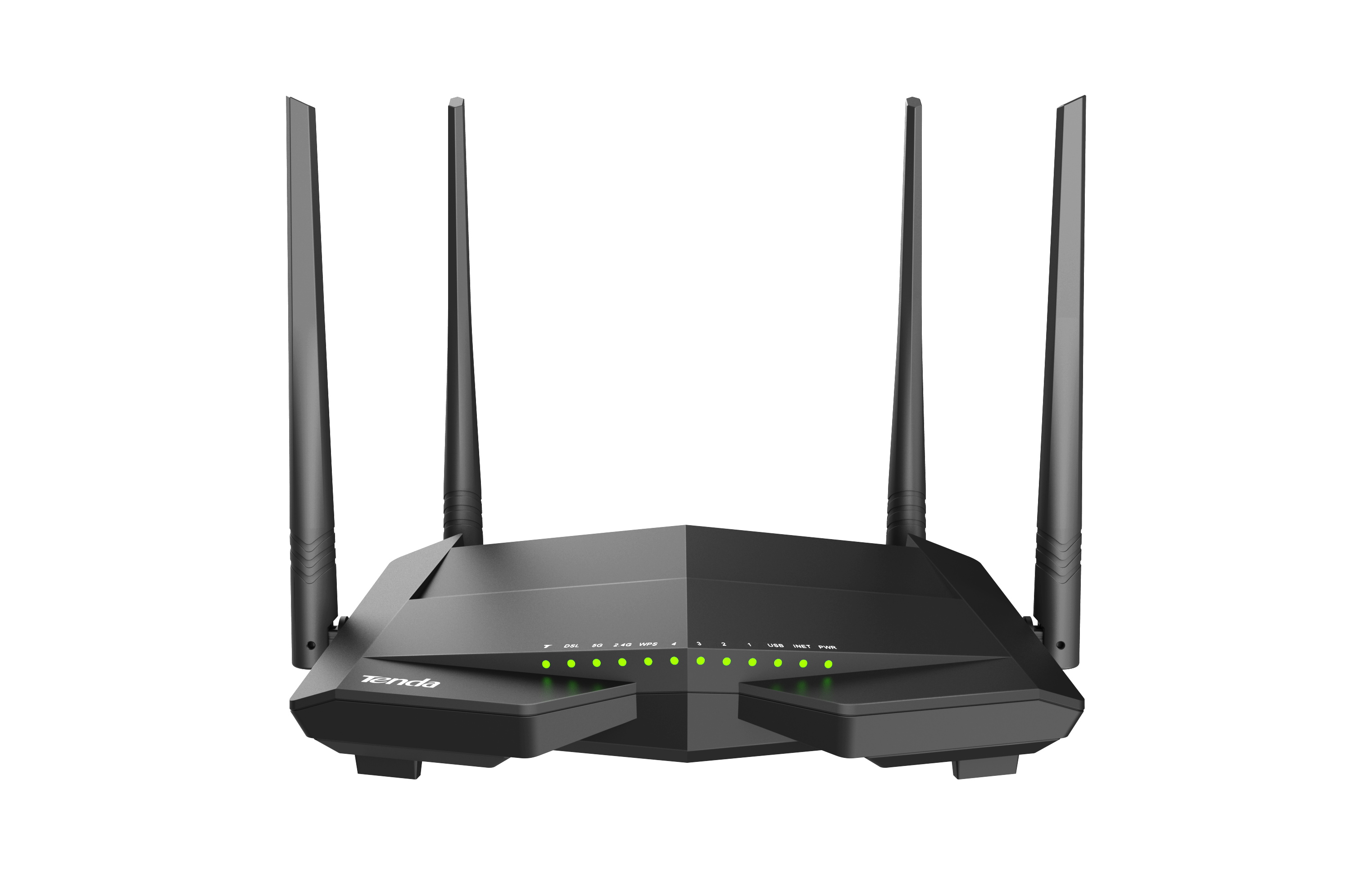 ROUTER TENDA ADSL WiFi DUALBAND 867 Mbps 5GHz 300 Mbps A 2,4GHz 4 PORTE ...