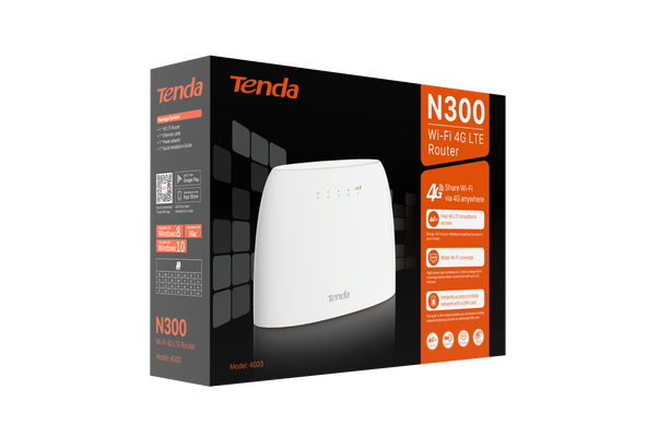 ROUTER TENDA WIRELESS 4G LTE SLOT SIM PORTA RJ11 2 PORTE SWITCH FIBRA E ...