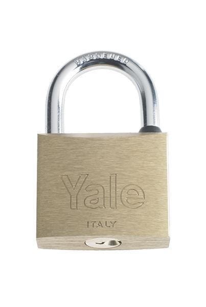 LUCCHETTO YALE 30 mm ARCO STANDARD 15,70 mm IN ACCIAIO CORPO OTTONE