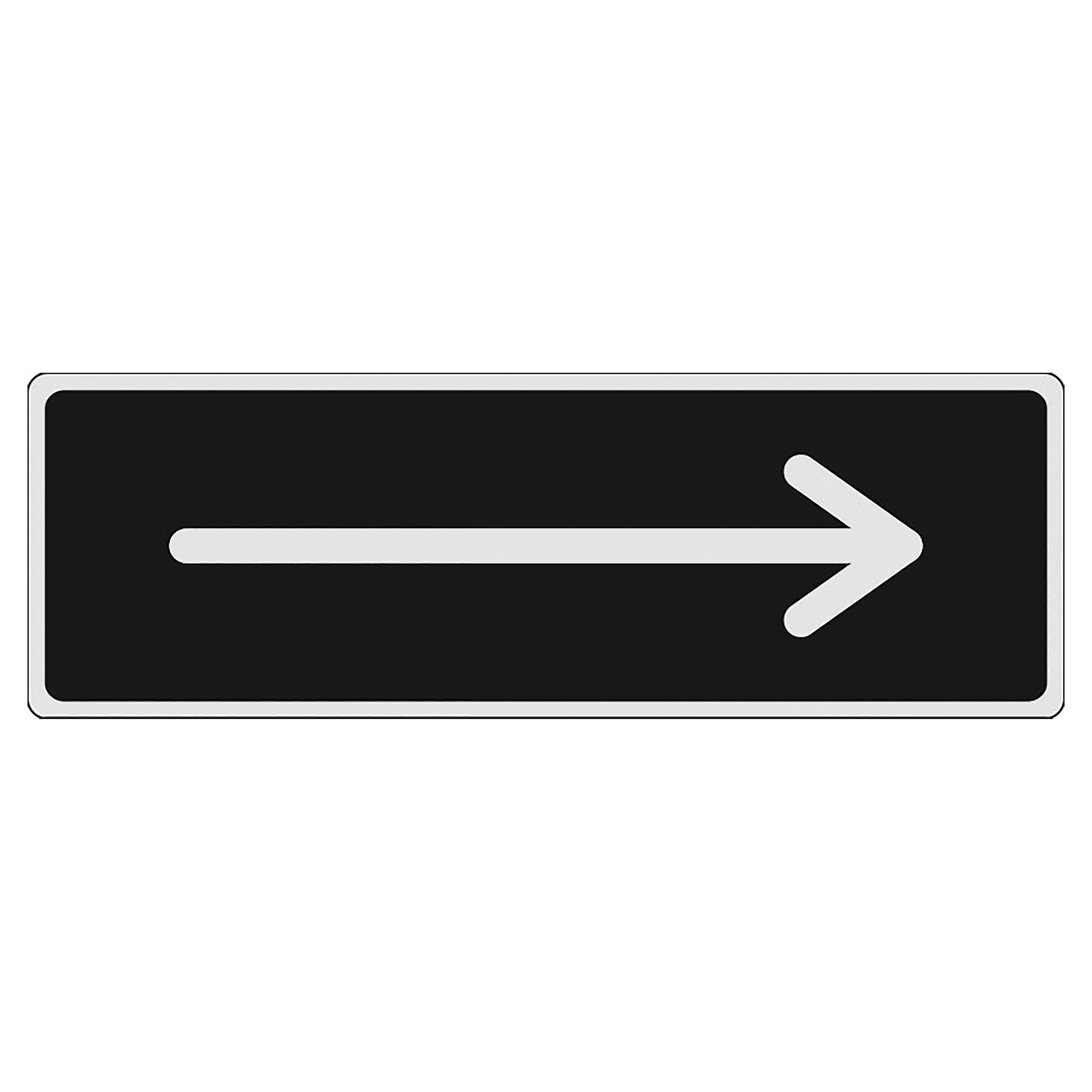 ADESIVO CON SIMBOLO FRECCIA IN PVC 15x5 cm