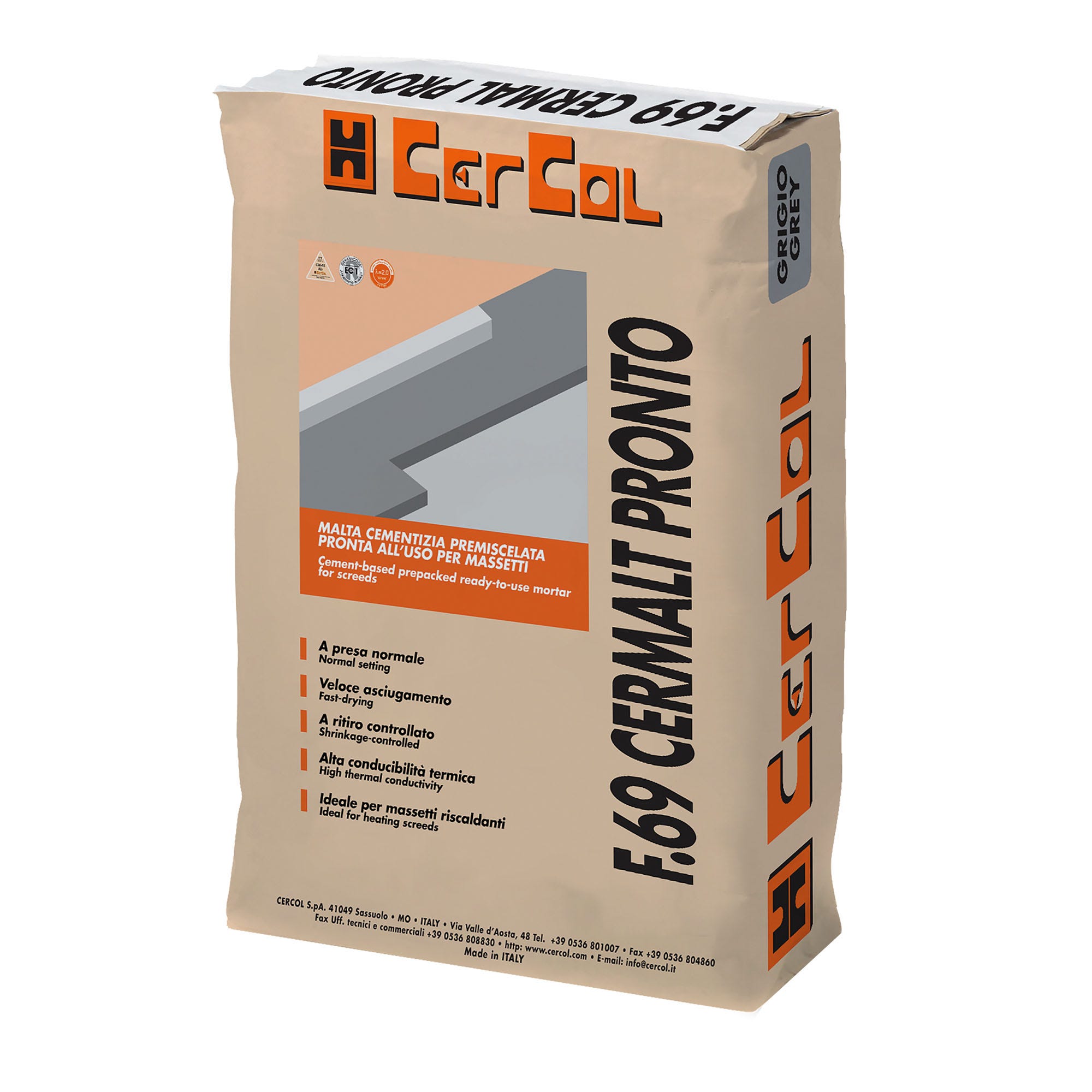 MASSETTO PRONTO RAPIDO CERMALT 25 kg SPESSORE 2/8 cm PER INTERNO ED ESTERNO