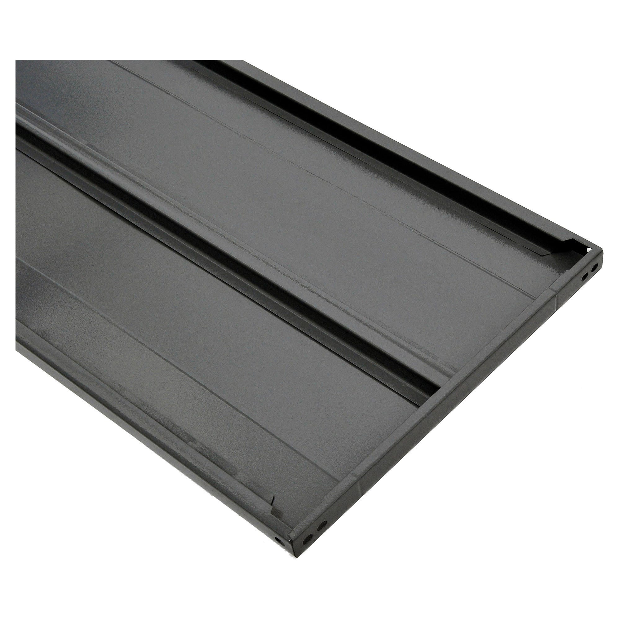 RIPIANO ACCIAIO GRIMA GRIGIO MARTELLATO MONTAGGIO A BULLONI 120x60 cm ...