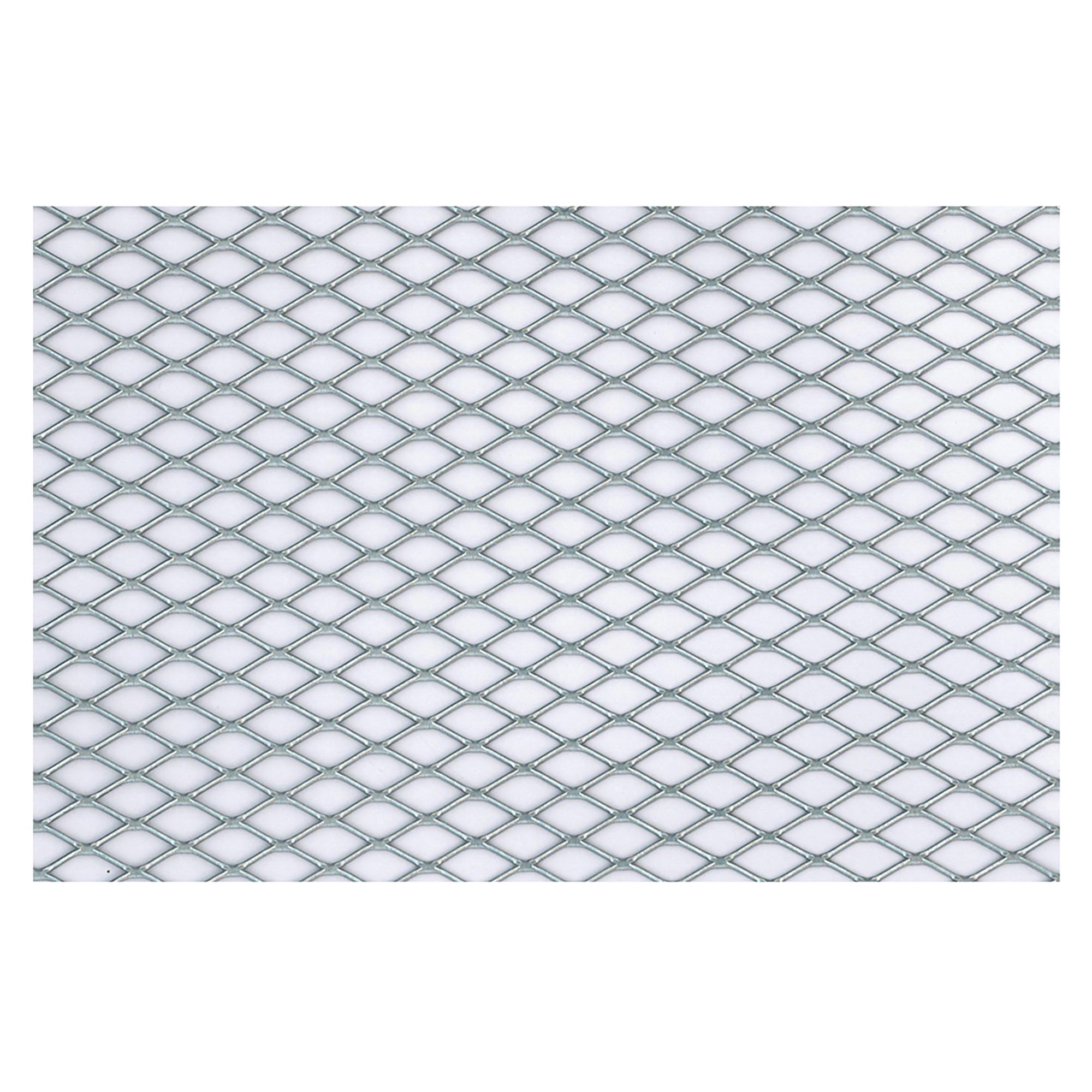 LAMIERA IN FERRO GREZZO 100x40 cm SPESSORE 0,8 mm FORO ROMBO 16x8 mm