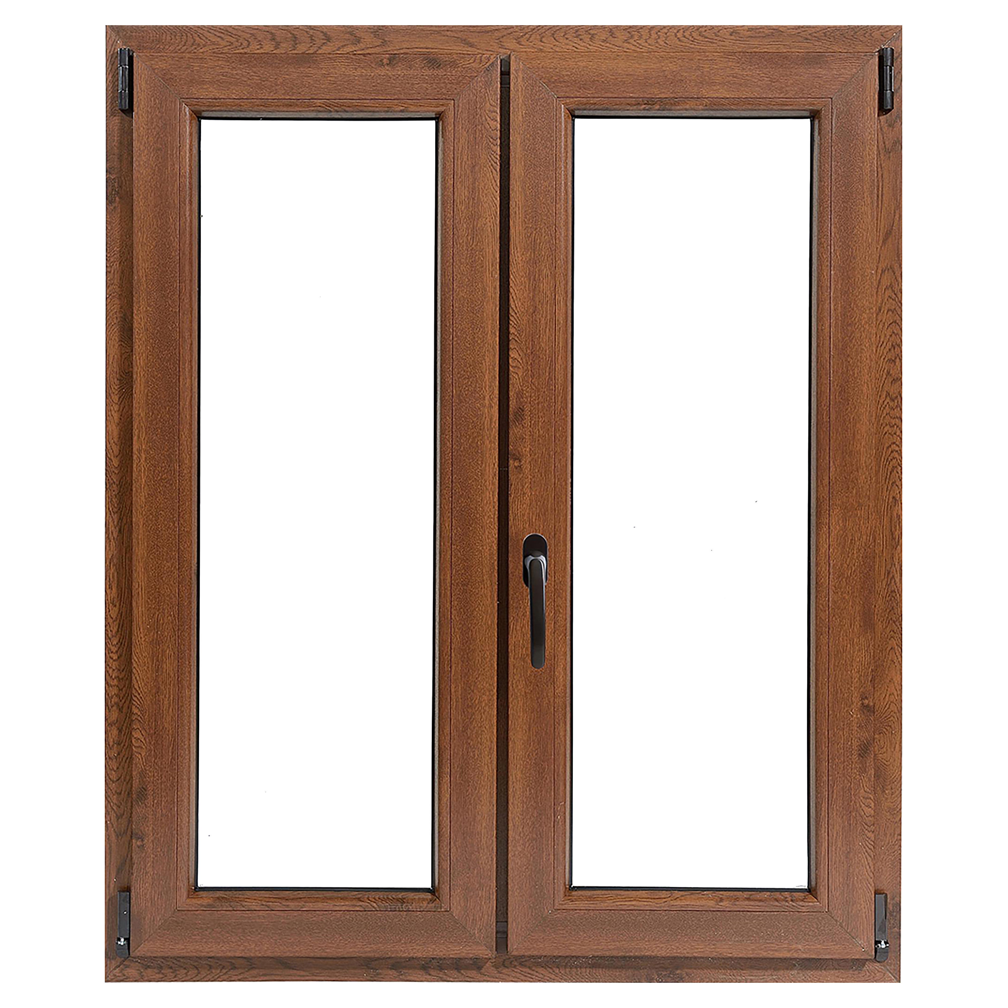 FINESTRA IN PVC NOCE 2 ANTE 100x140 cm (LxH)