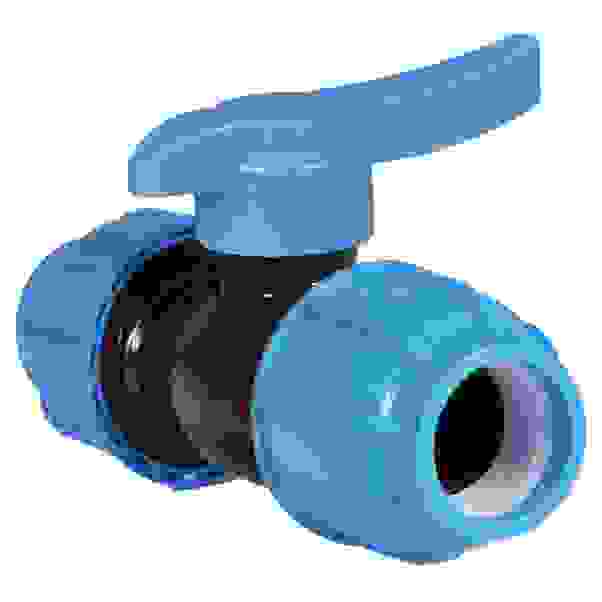 VALVOLA SFERA FIP A COMPRESSIONE Ø 63 mm PER TUBO POLIETILENE