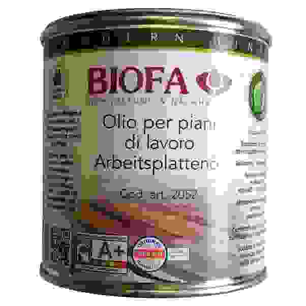 OLIO PIANI DI LAVORO BIOFA INCOL 375 ml INCOLORE SUPERFICI IN LEGNO RESA 40 m²/l PRONTO USO
