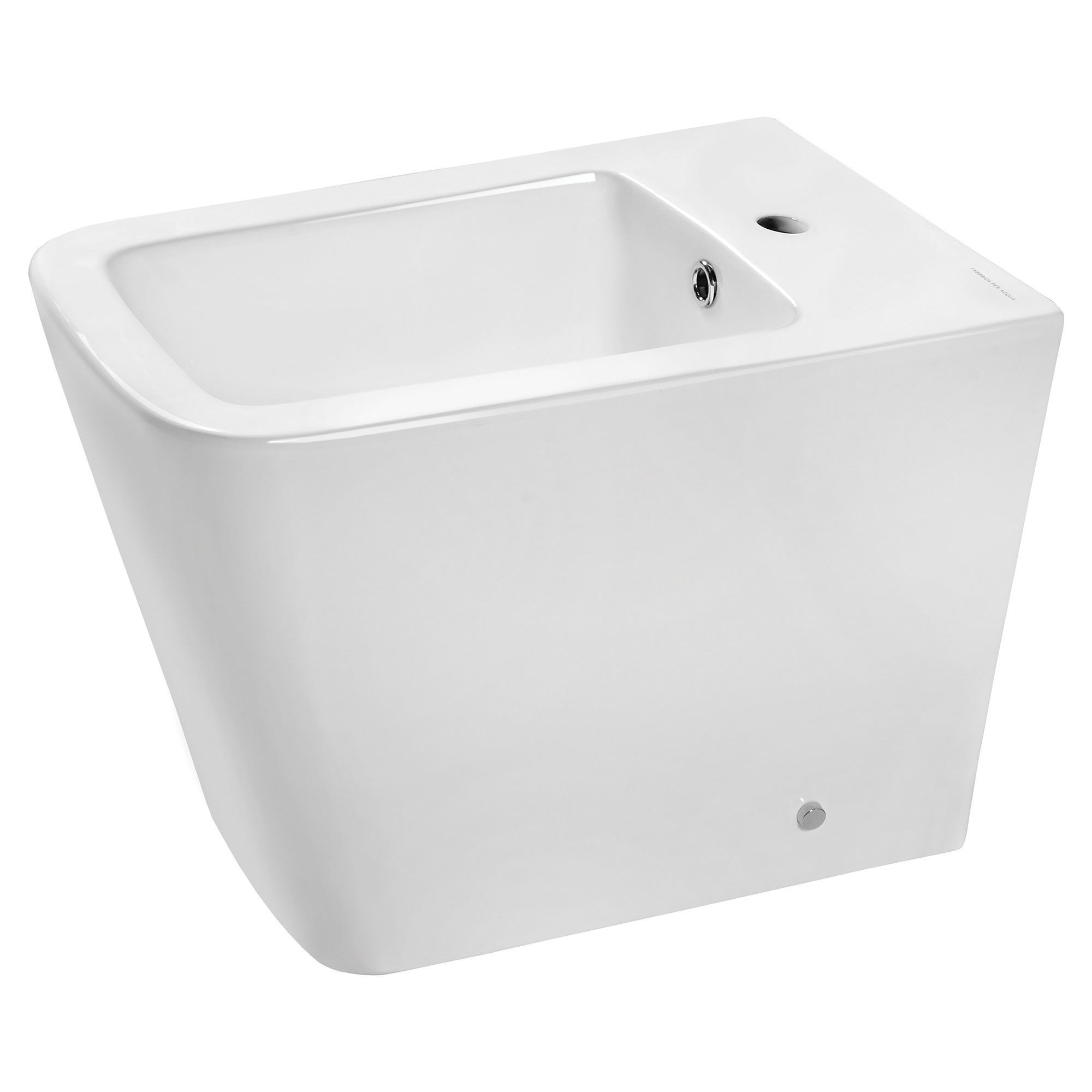 BIDET SERIE LILIA FILO MURO IN CERAMICA BIANCA