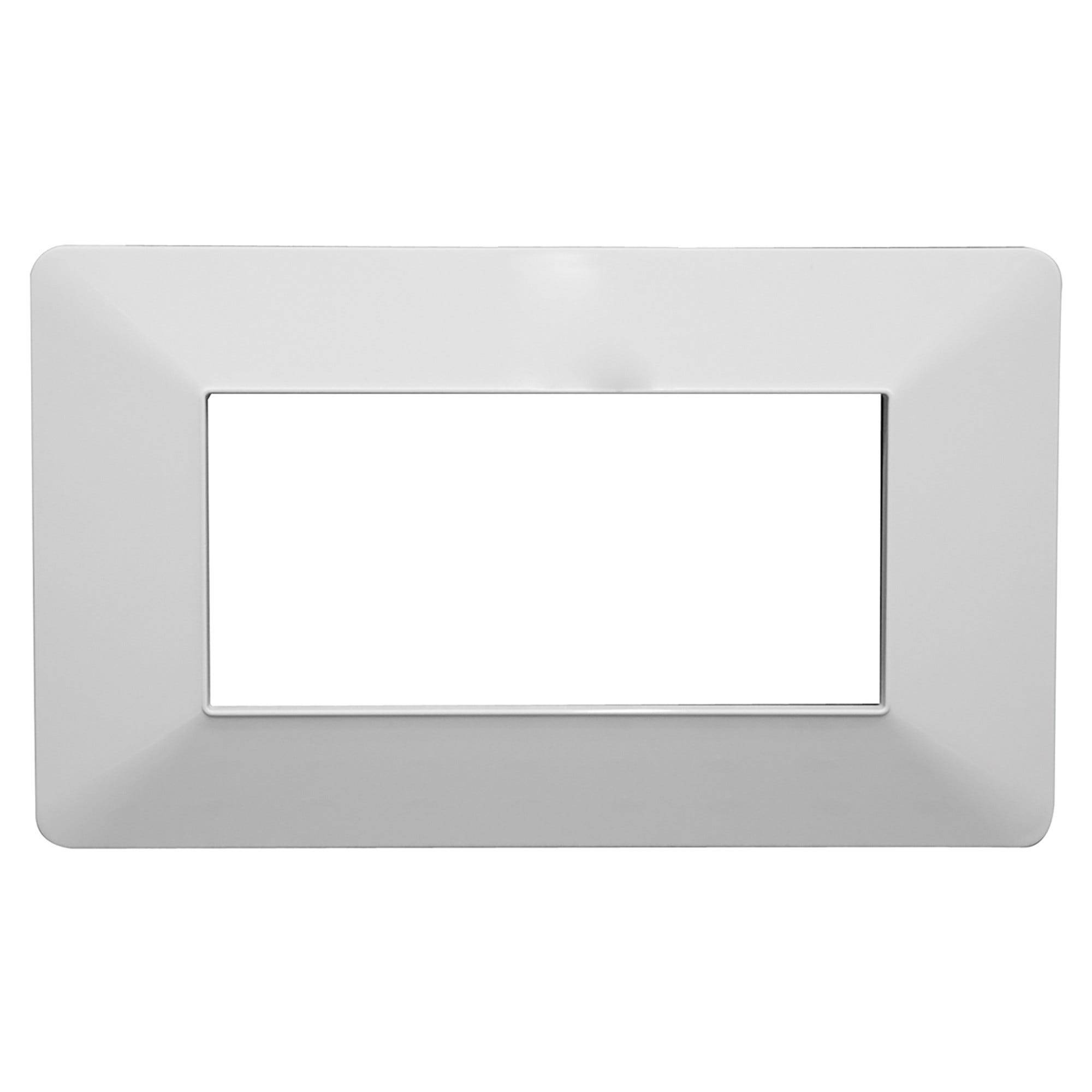 PLACCA IN TECNOPOLIMERO KALOS 4 MODULI COLOR BIANCO