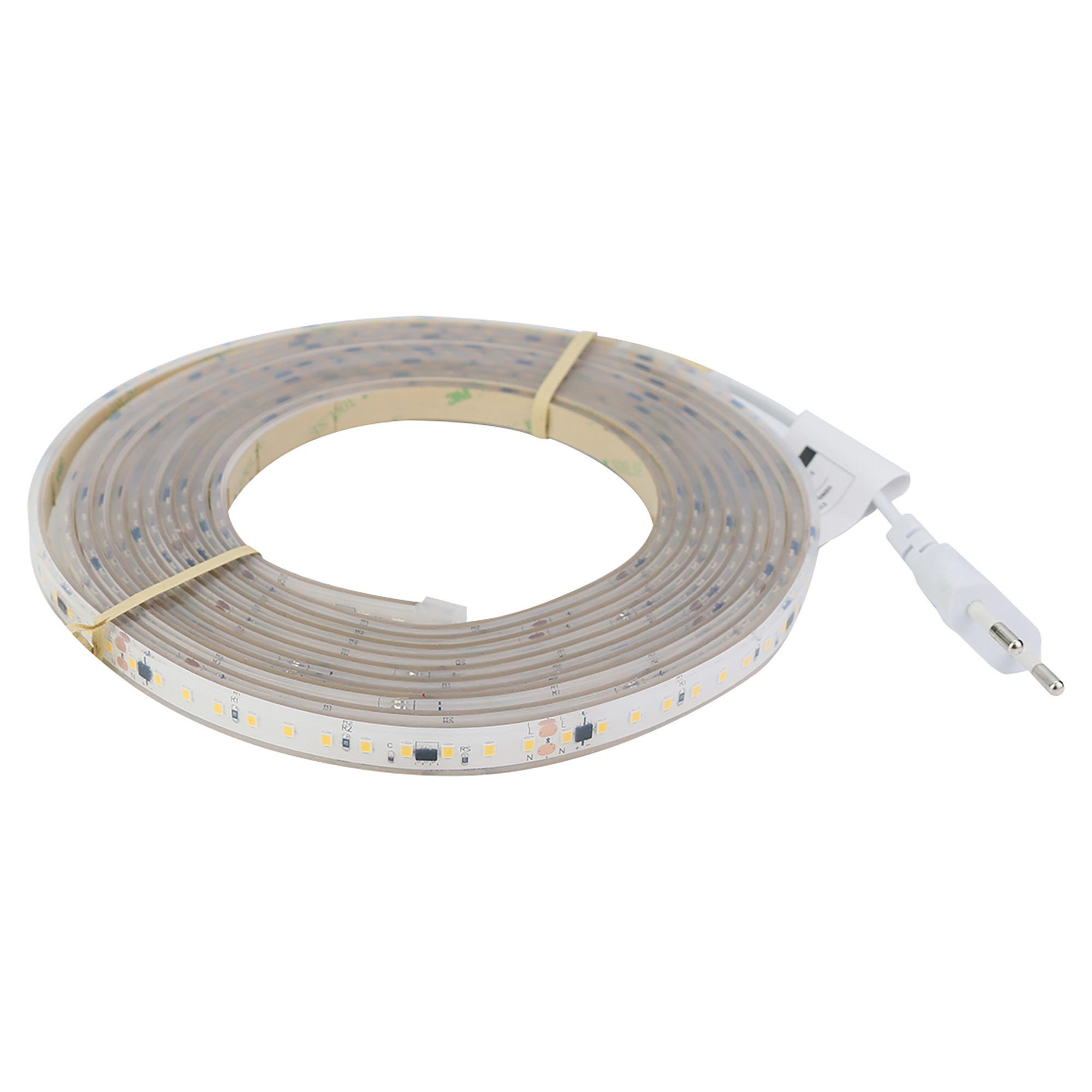 STRIP LED REXER DA ESTERNO 220V 5 m 15W/m=75W 1600 lumen/mt 3000K IP67 ...