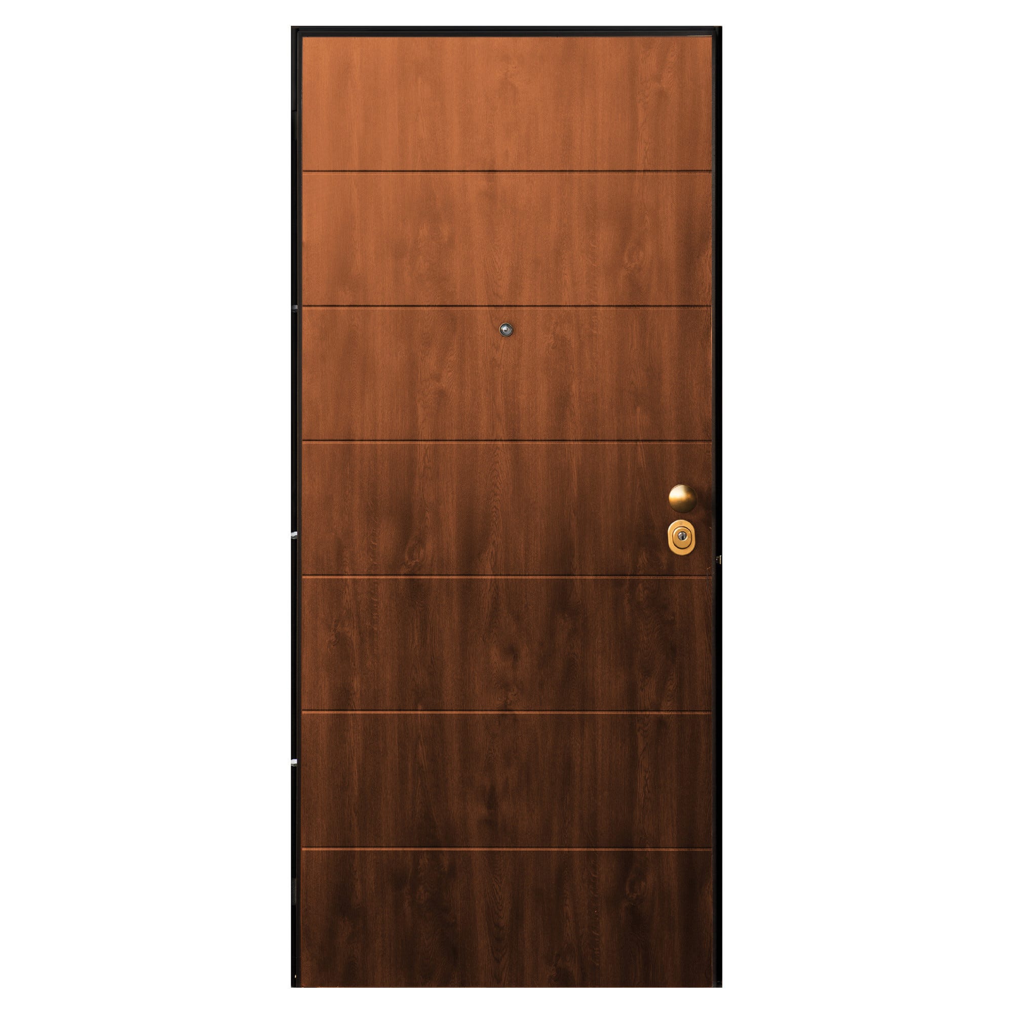 PORTA BLINDATA SECURE NOCE CLASSE 3 APERTURA SPINTA A DESTRA 210x80 cm ...