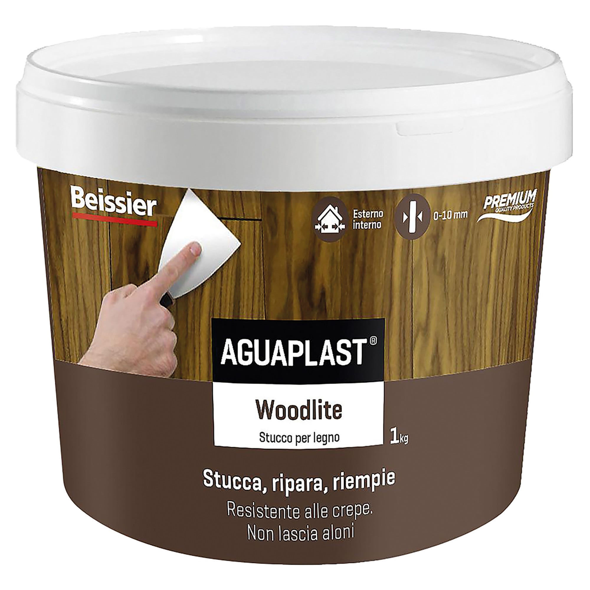 STUCCO PER LEGNO WOODLITE AGUAPLAST NOCE CHIARO 1 kg SPESSORI FINO A ...