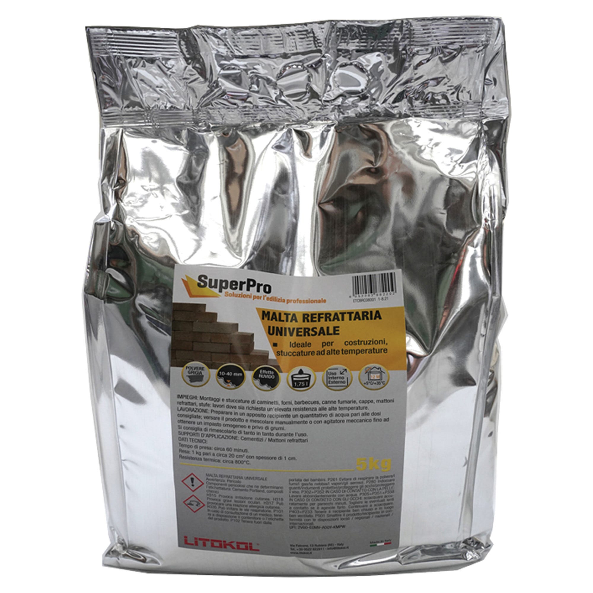 MALTA REFRATTARIA POLVERE LITOKOL 5 kg