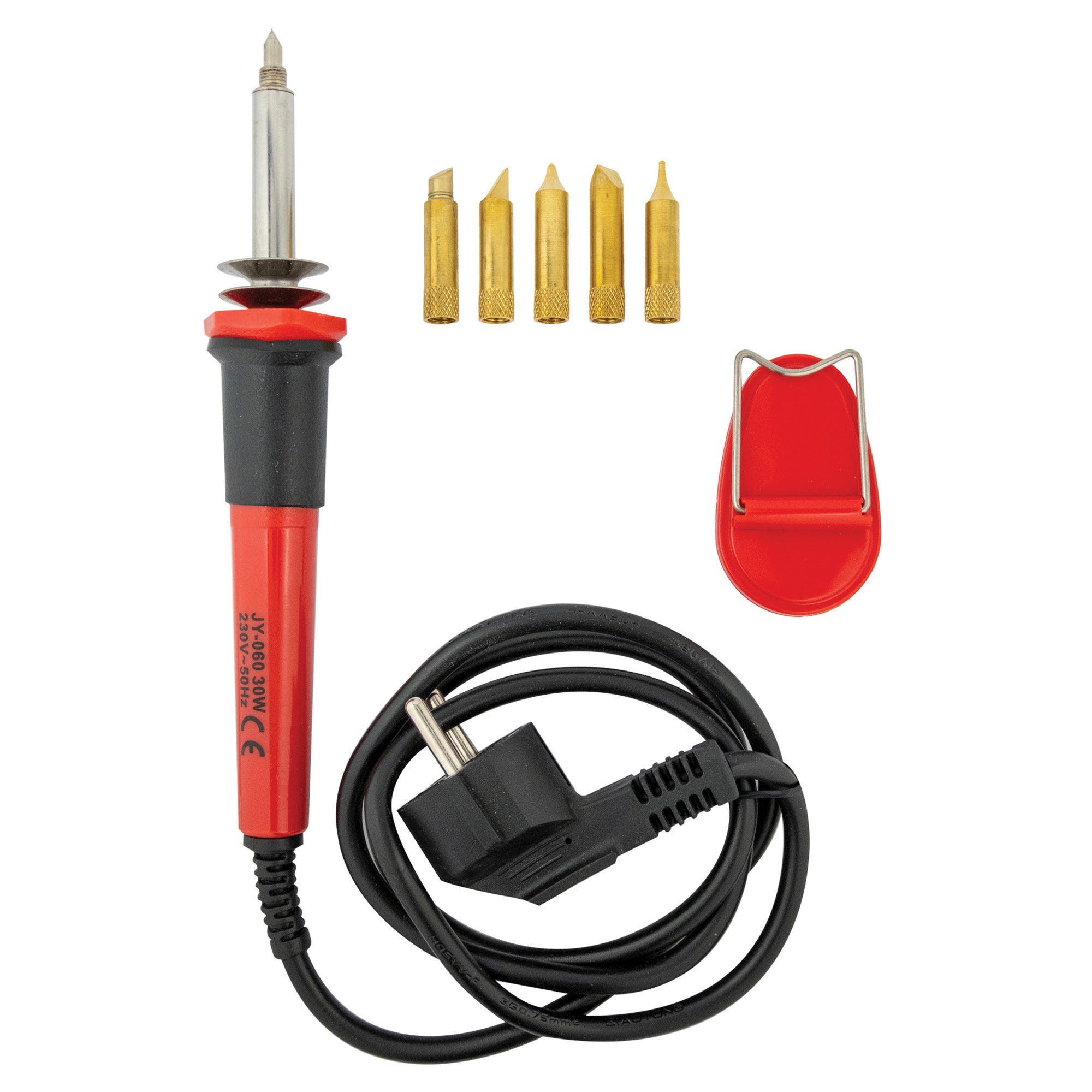 PIROGRAFO 230 V - 30 W CON 5 PUNTE PER LEGNO VETRO E PELLE | Tecnomat