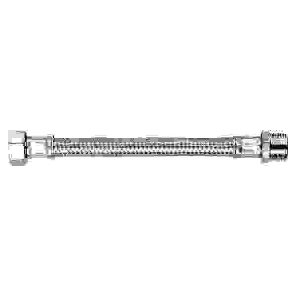 FLESSIBILE ACCIAIO INOX M1/2''xF1/2'' LUNGHEZZA 30 cm PORTATA 48 l/min