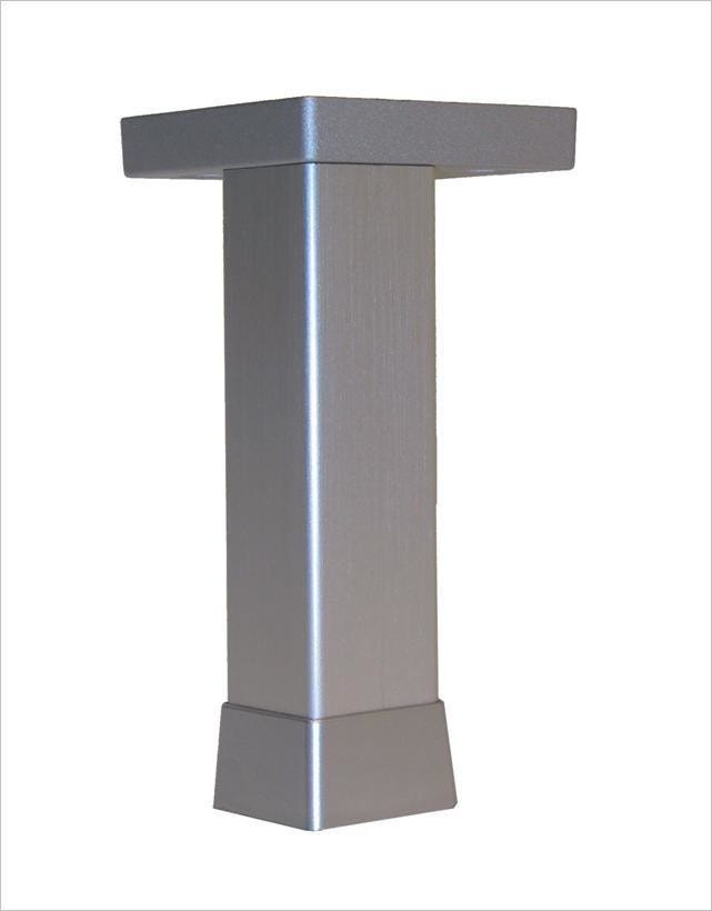 PIEDE PER MOBILE REGOLABILE 180x25x25 mm FILETTO 8 MA ALLUMINIO | Tecnomat