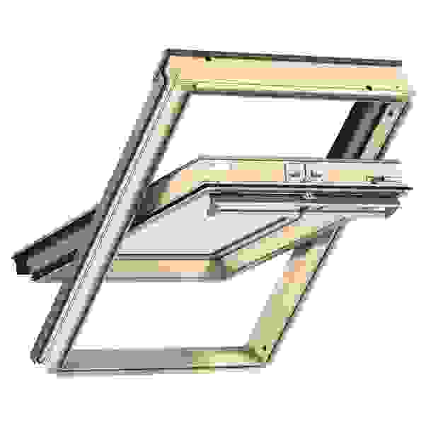 FINESTRA DA TETTO VELUX IN PINO APERTURA A BILICO 47x98 cm (LxH) GGL ...