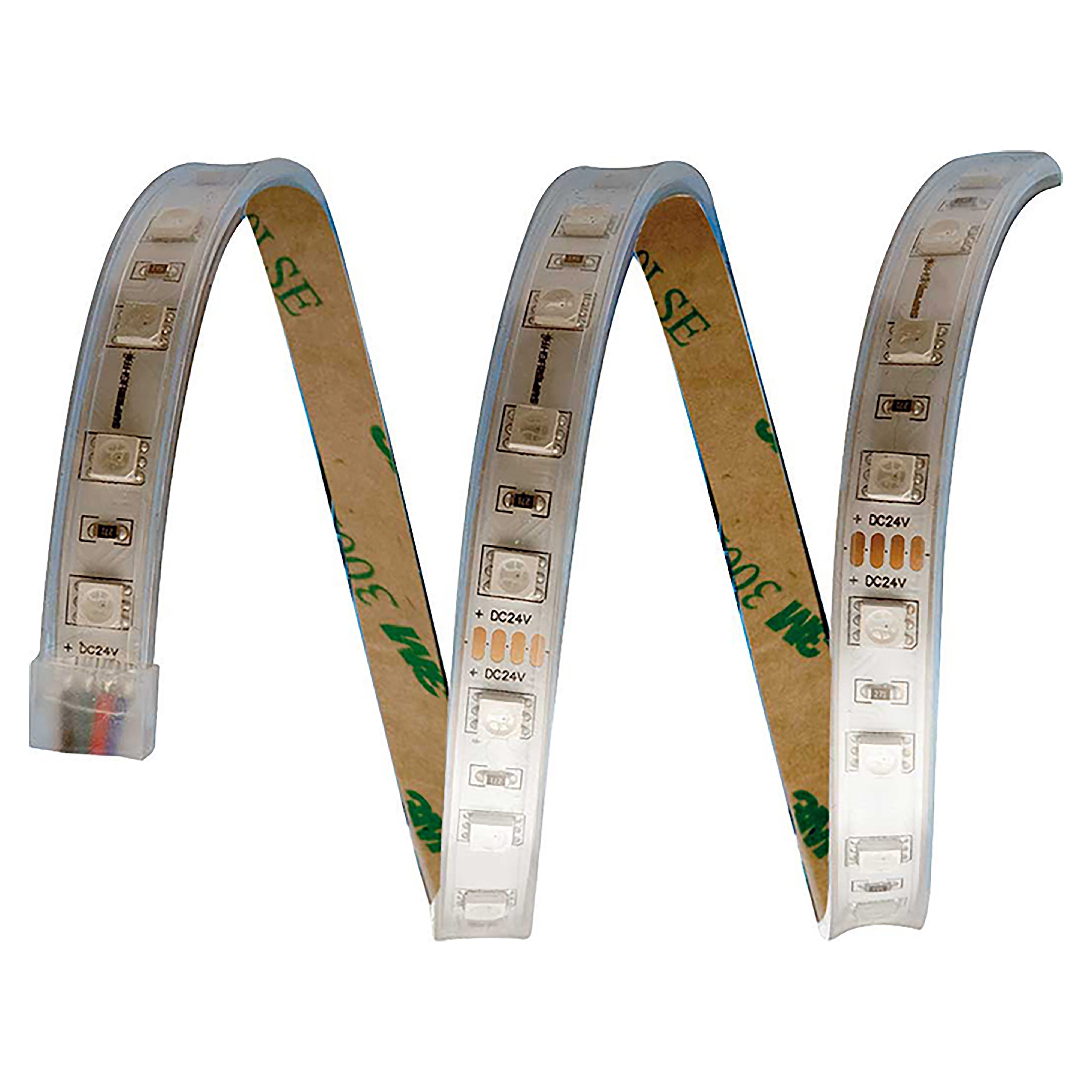 STRIP LED TMR DA ESTERNO 24V LUNGHEZZA 5 m 14,4 W/m 280 lumen RGB IP65