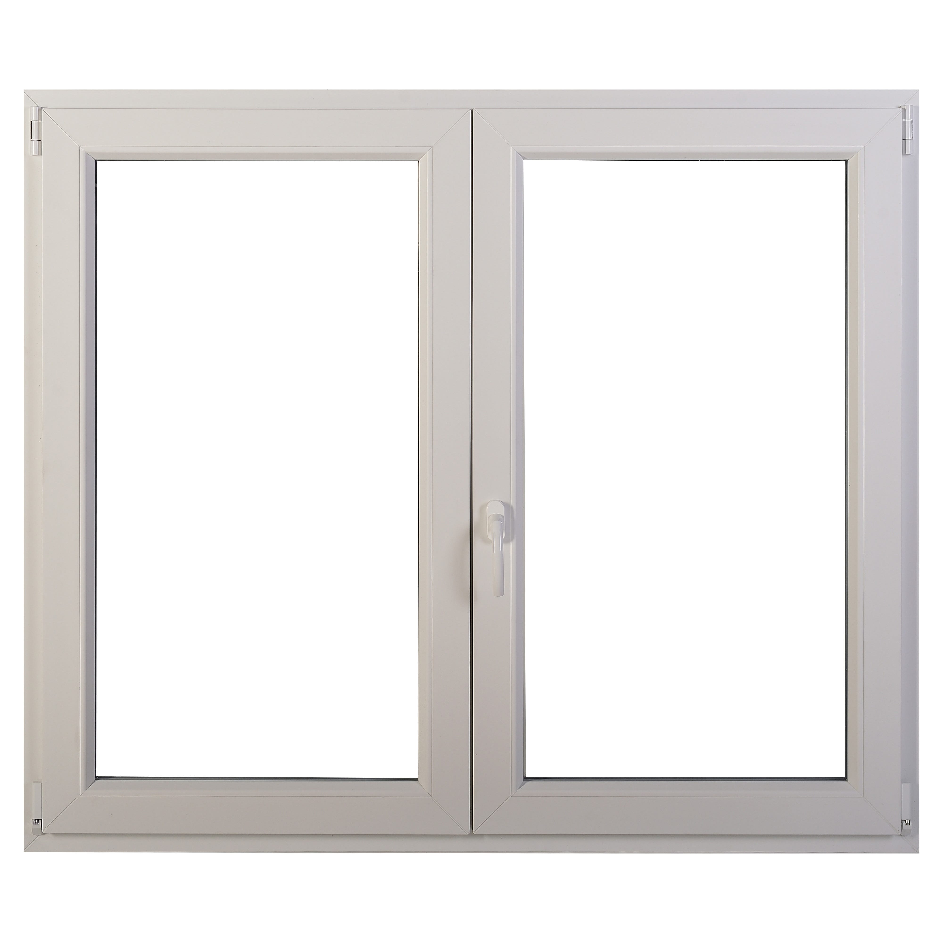 FINESTRA IN PVC BIANCA 2 ANTE 140x120 cm (LxH)