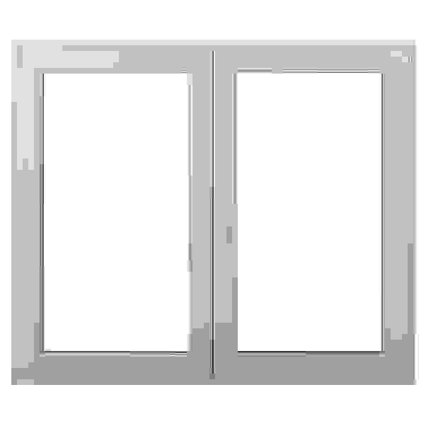 FINESTRA IN PVC BIANCA 2 ANTE 140x120 cm (LxH)