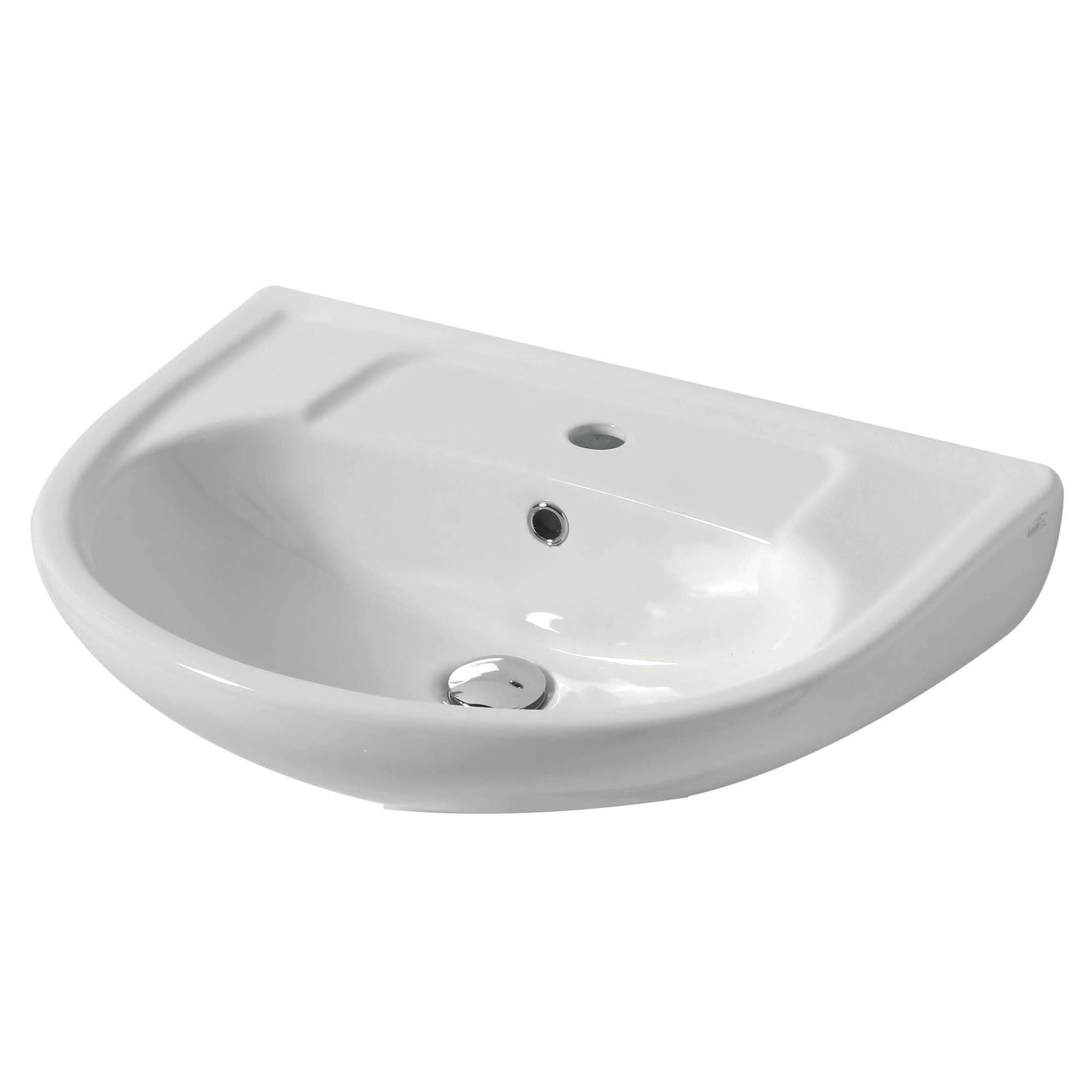 LAVABO SERIE AZUR A COLONNA 60 cm IN CERAMICA BIANCA