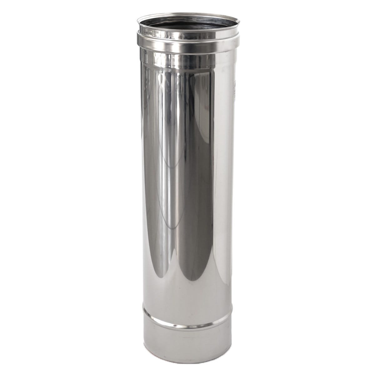 TUBO INOX CAMINI WIERER Ø 18 x 94 cm IN ACCIAIO AISI 316