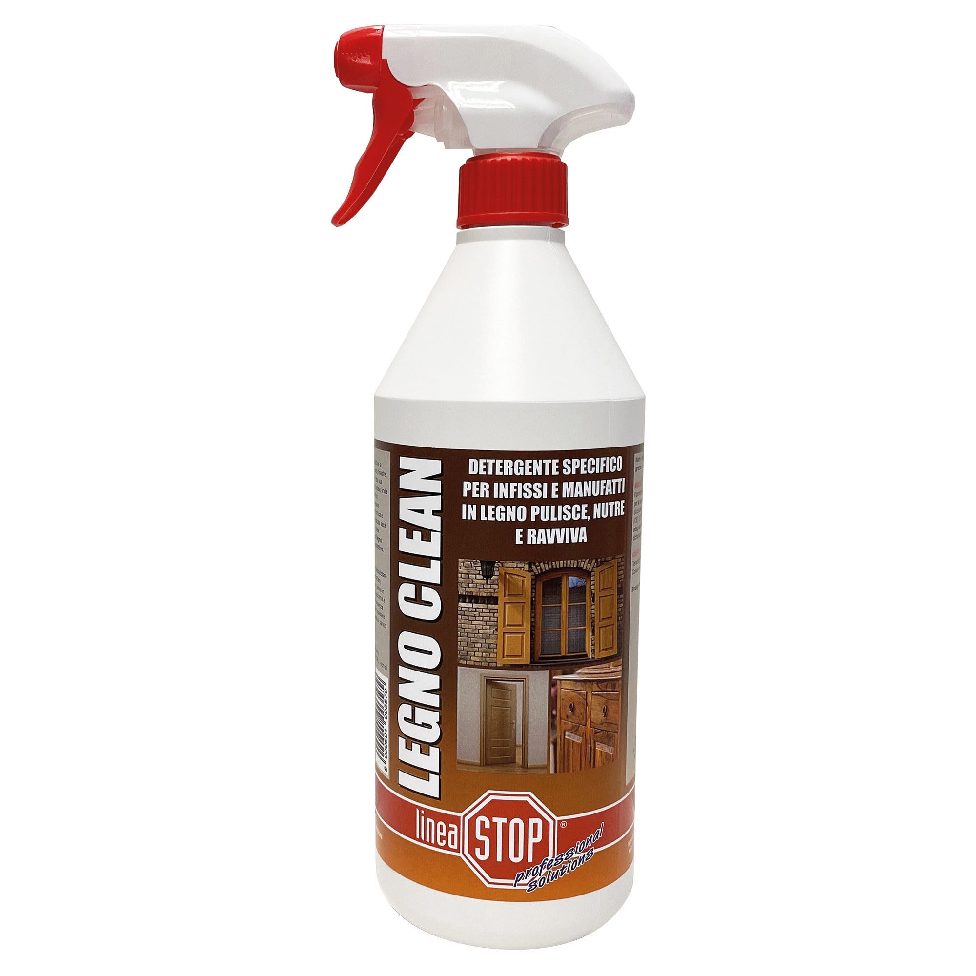 DETERGENTE LINEASTOP LEGNO CLEAN 750 ml SPECIFICO PER INFISSI E ...