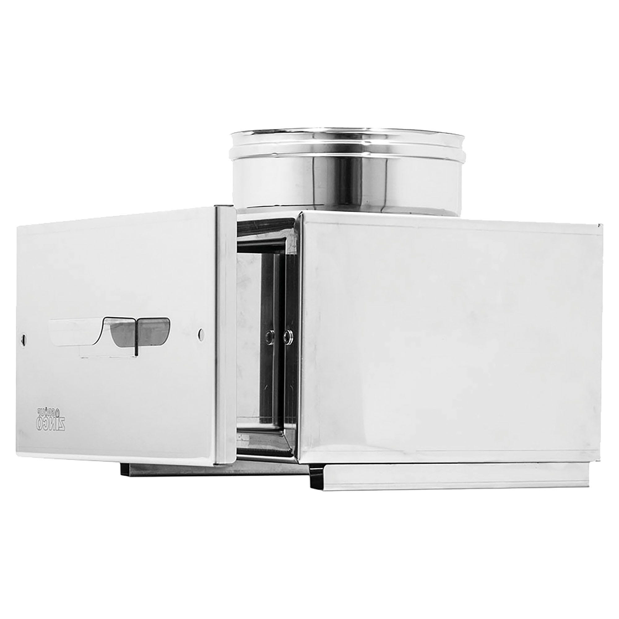 CAMERA RACCOLTA CENERI INOX 304 DOPPIA PARETE Ø 130 mm