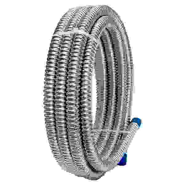 TUBO CORRUGATO PSP AQUARIUS ACCIAIO INOX 1/2'' 5 m FLESSIBILE PER ACQUA ...