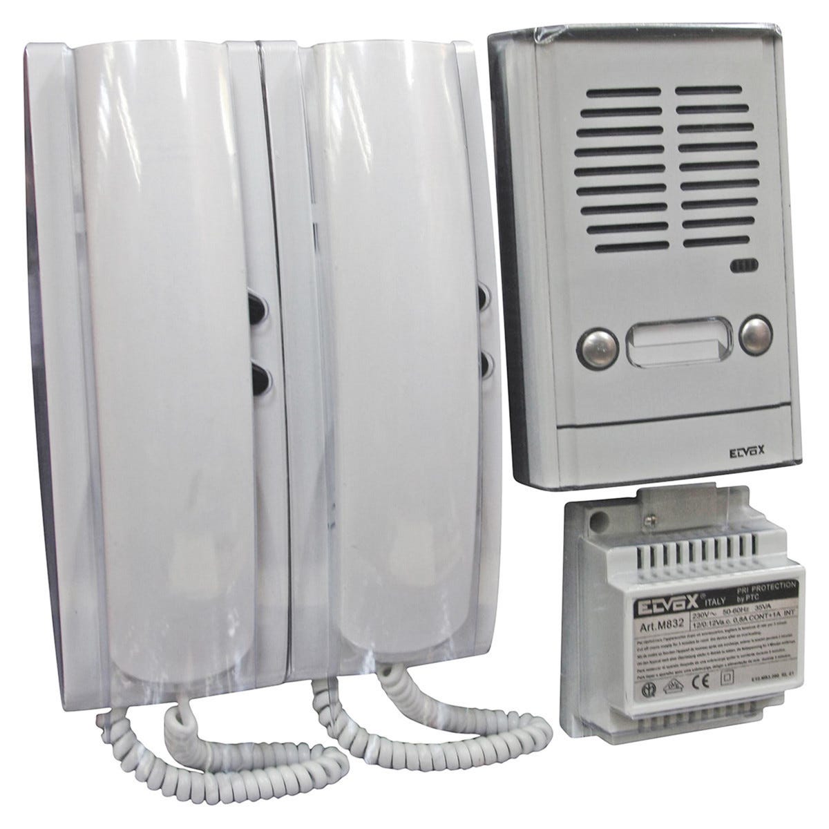 KIT CITOFONICO BIFAMILIARE ELVOX 885E
