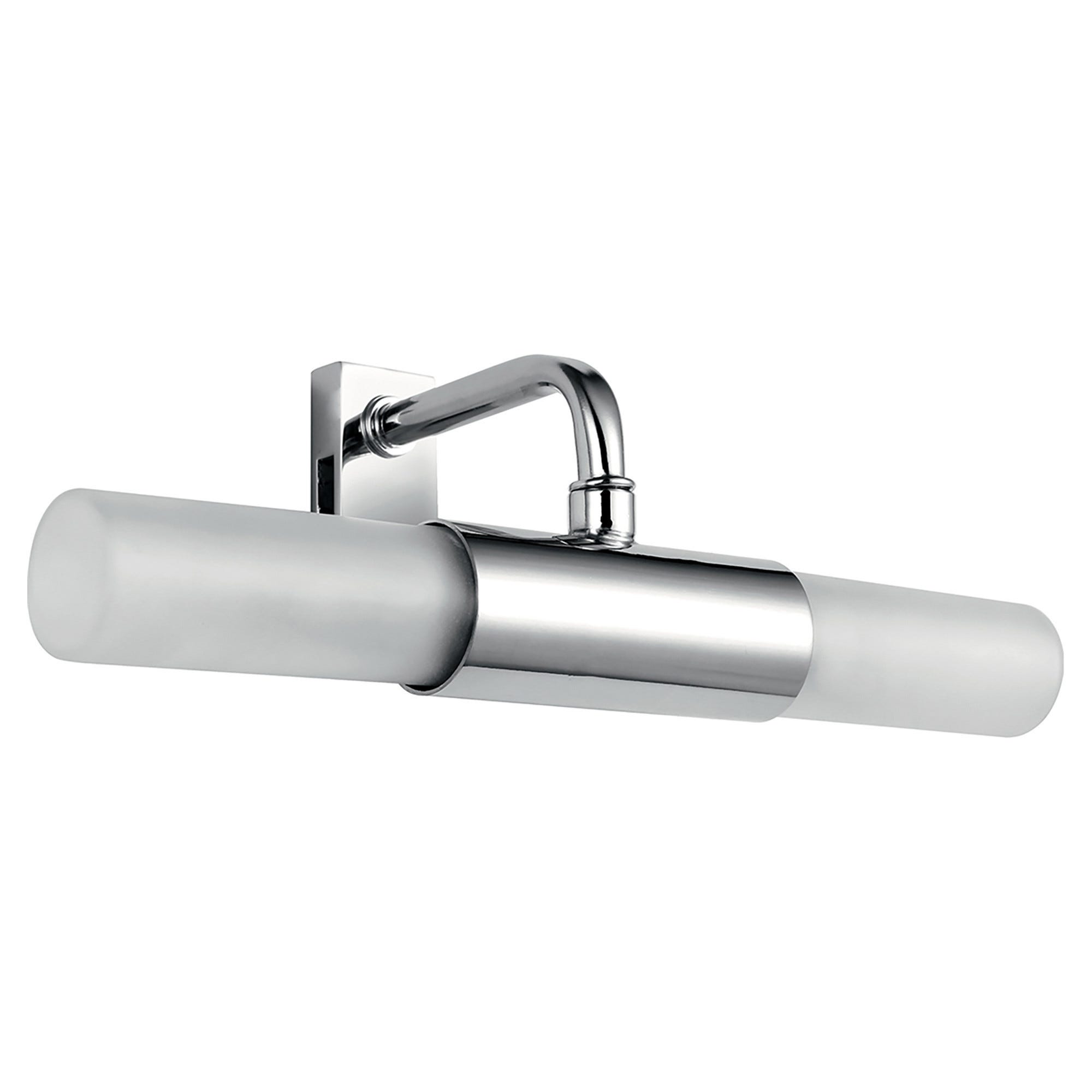 APPLIQUE CROMO ROBY CON VETRI SATINATI E ATTACCO PER SPECCHIO IP23 2 x G9