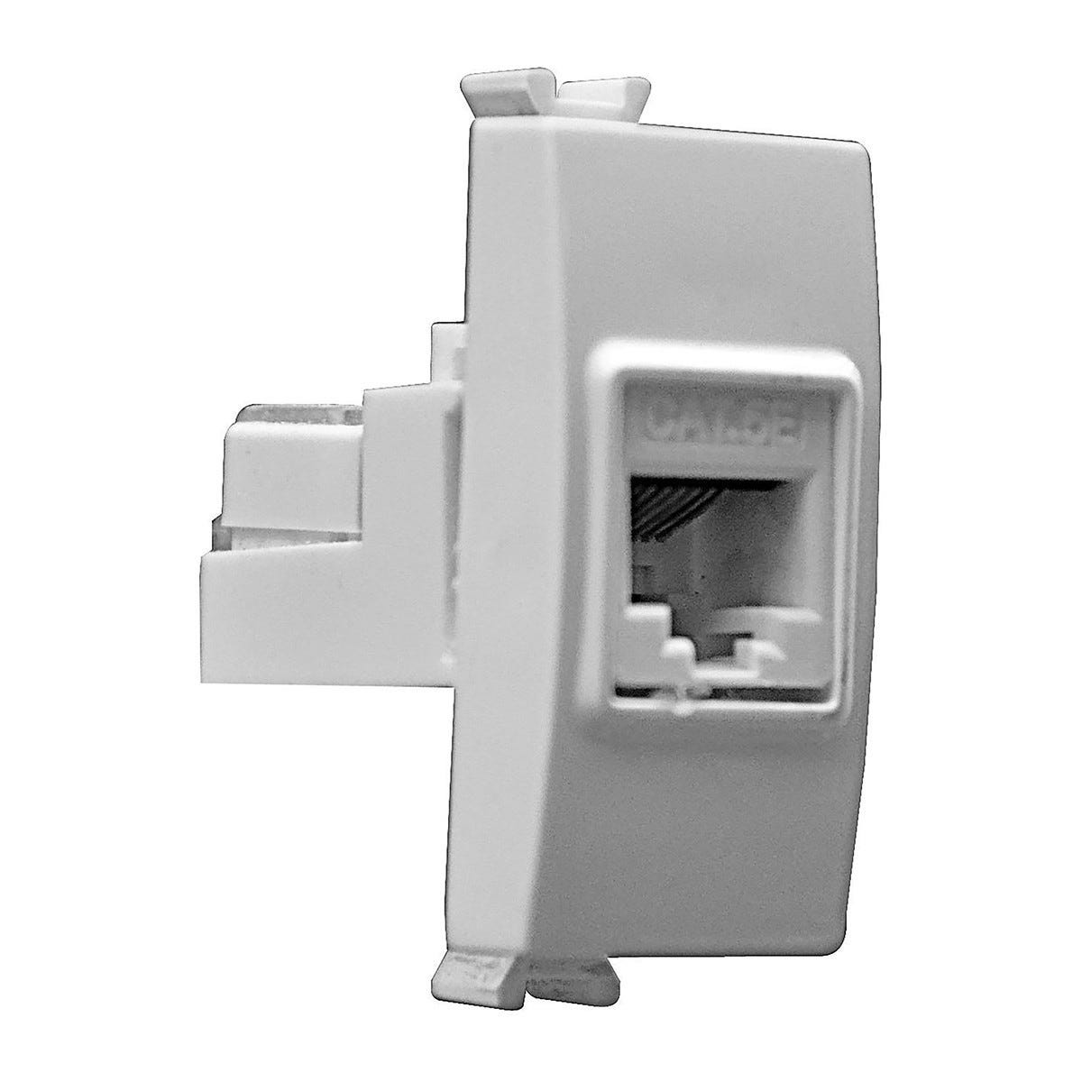 CONNETTORE RETE DATI RJ45 CAT5 E UTP ABB CHIARA