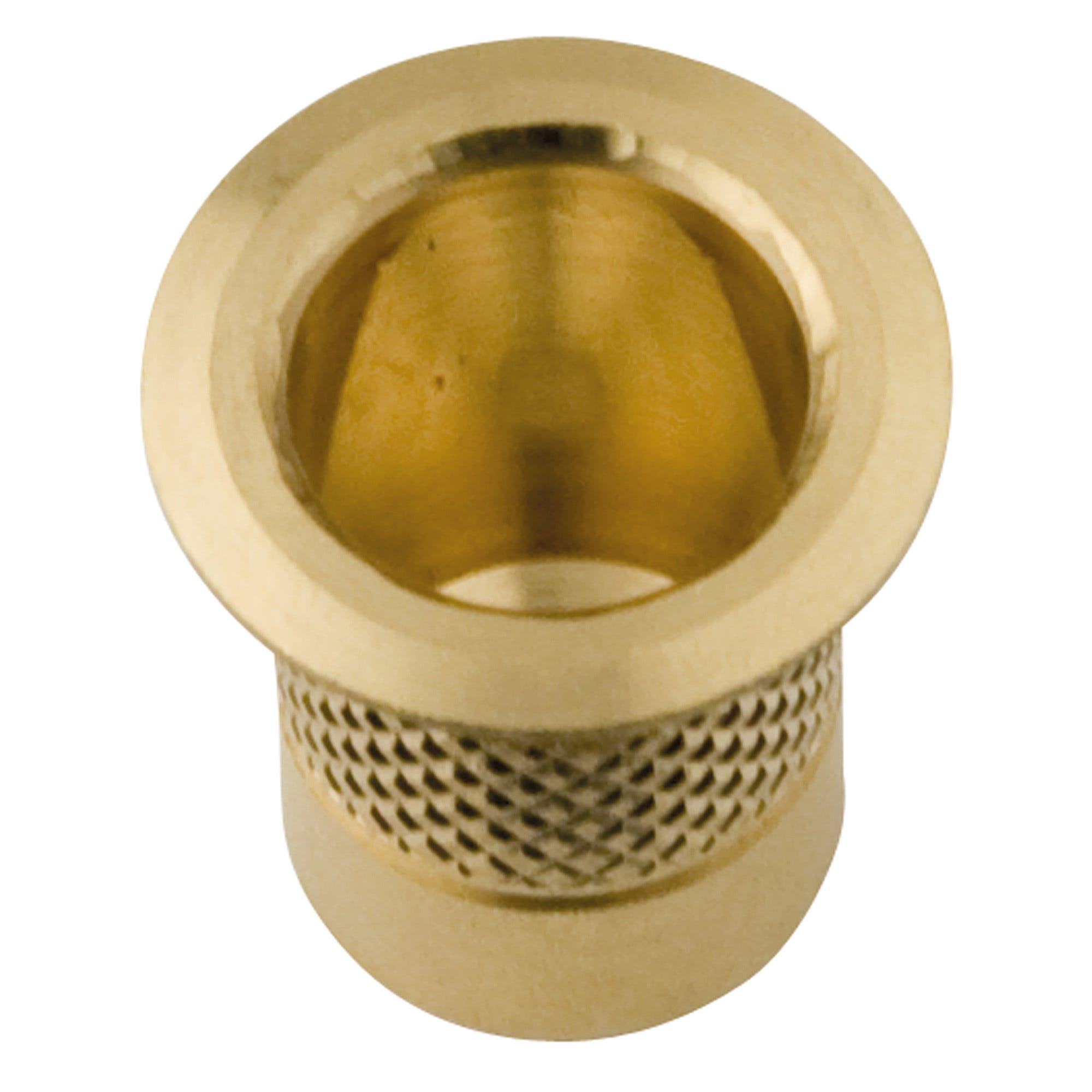 POZZETTI COTTALI SENZA MOLLA Ø 14 mm 2 PEZZI OTTONE LUCIDO VERNICIATO