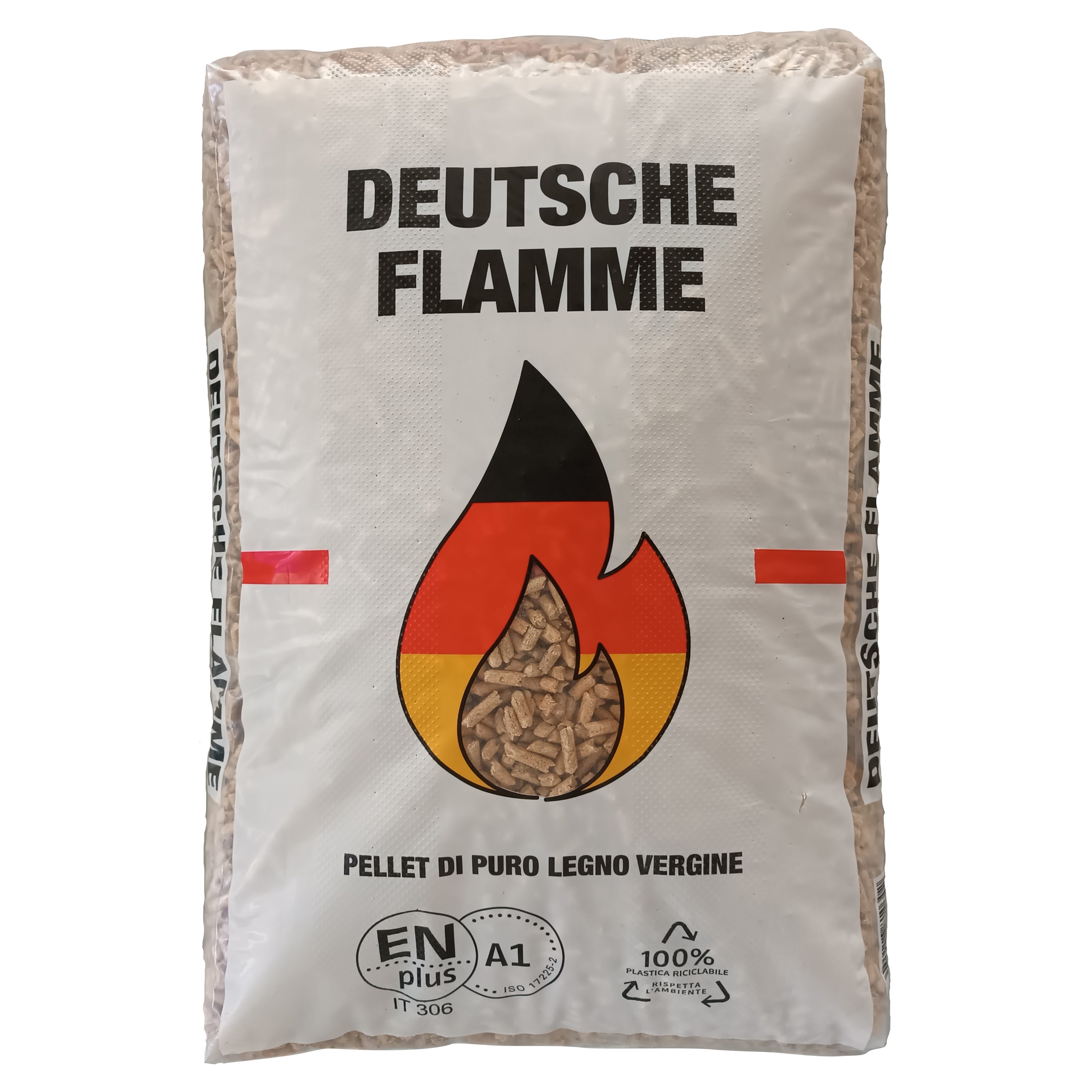 PELLET DI CONIFERA DEUTSCHE FLAMME ENPLUS A1 15 kg