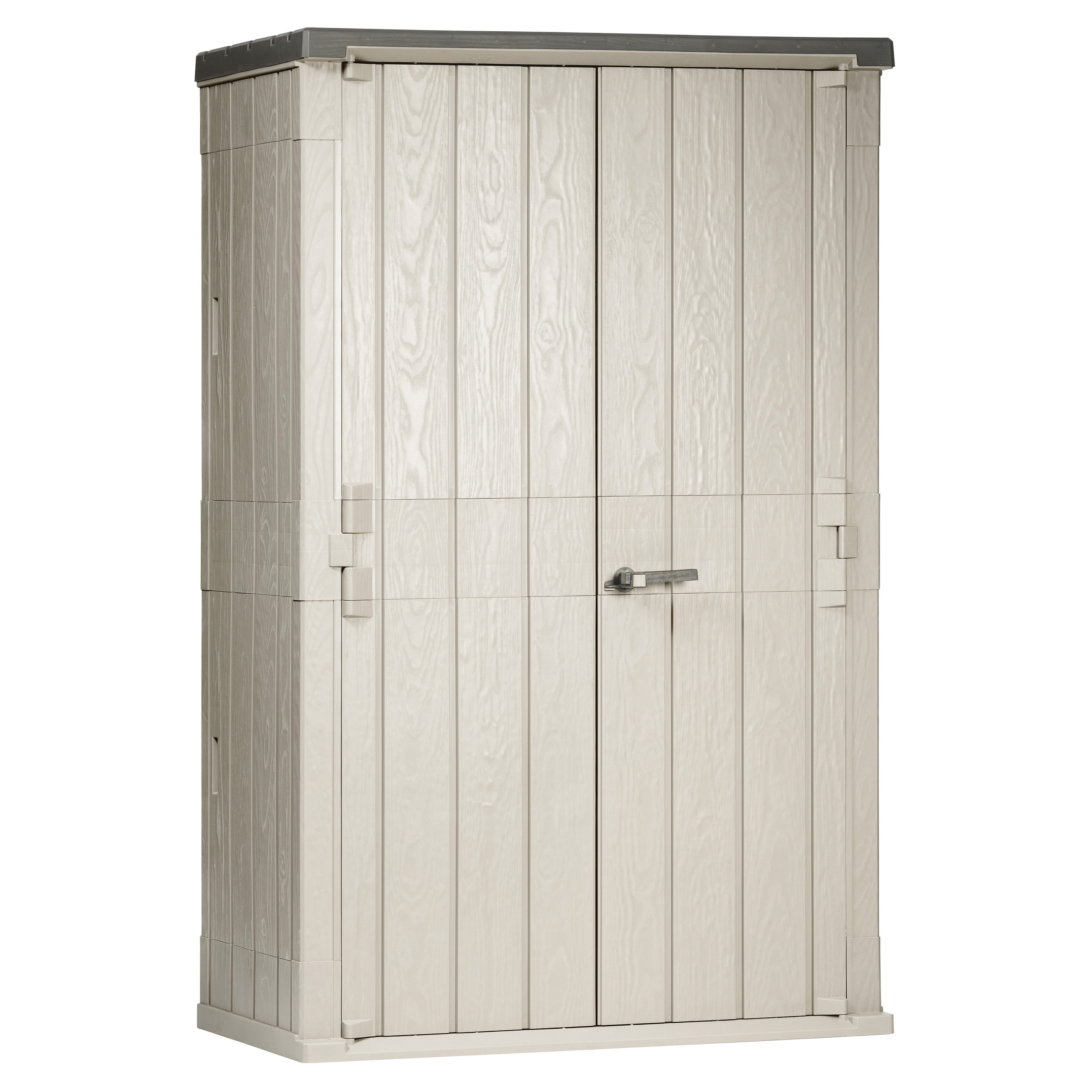 ARMADIO DA ESTERNO IN RESINA DUE ANTE LUCCHETTABILE 130x75,5x206cm 1670 l