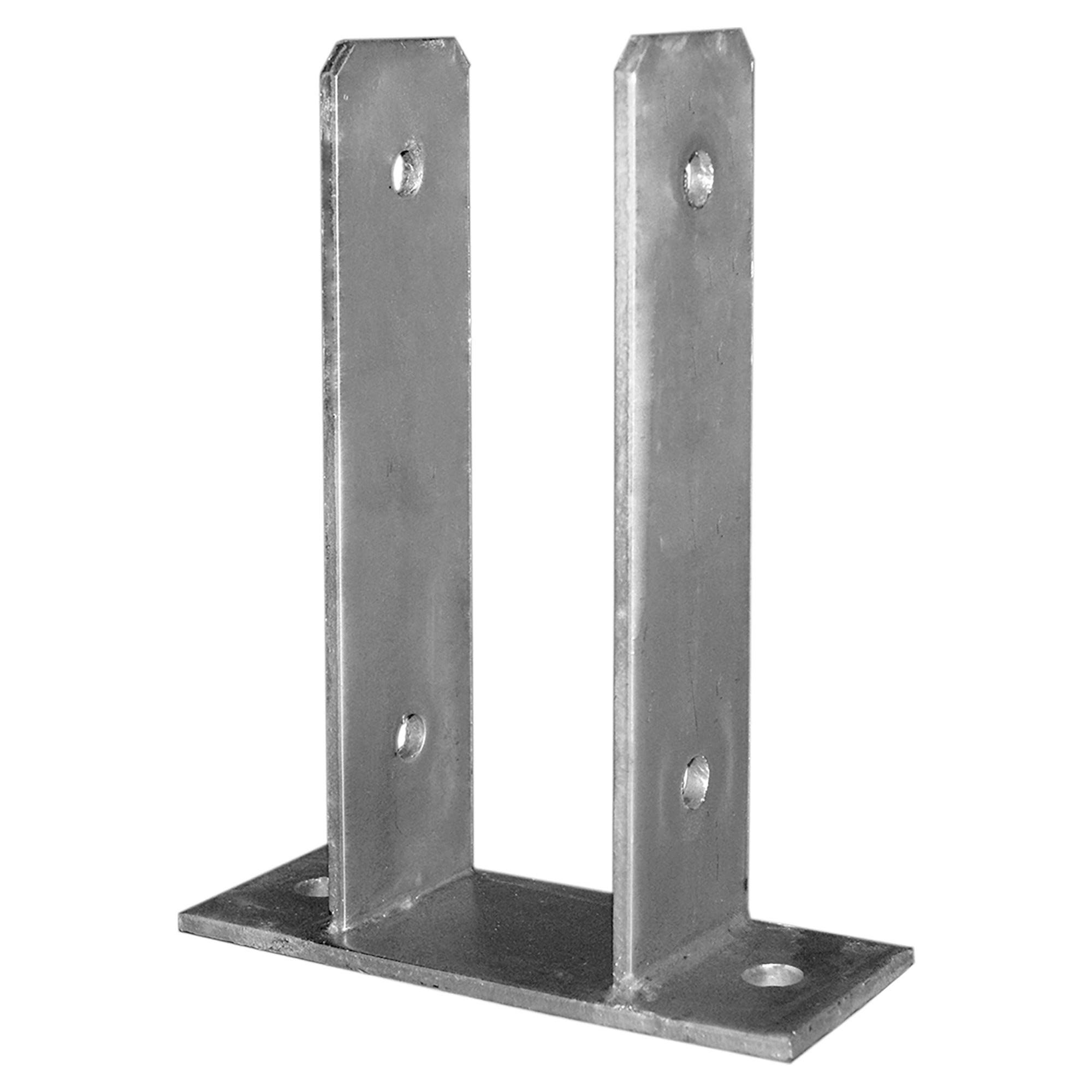 SUPPORTO DA AVVITARE PER PALI 90x200x160 Mm IN ACCIAIO ZINCATO