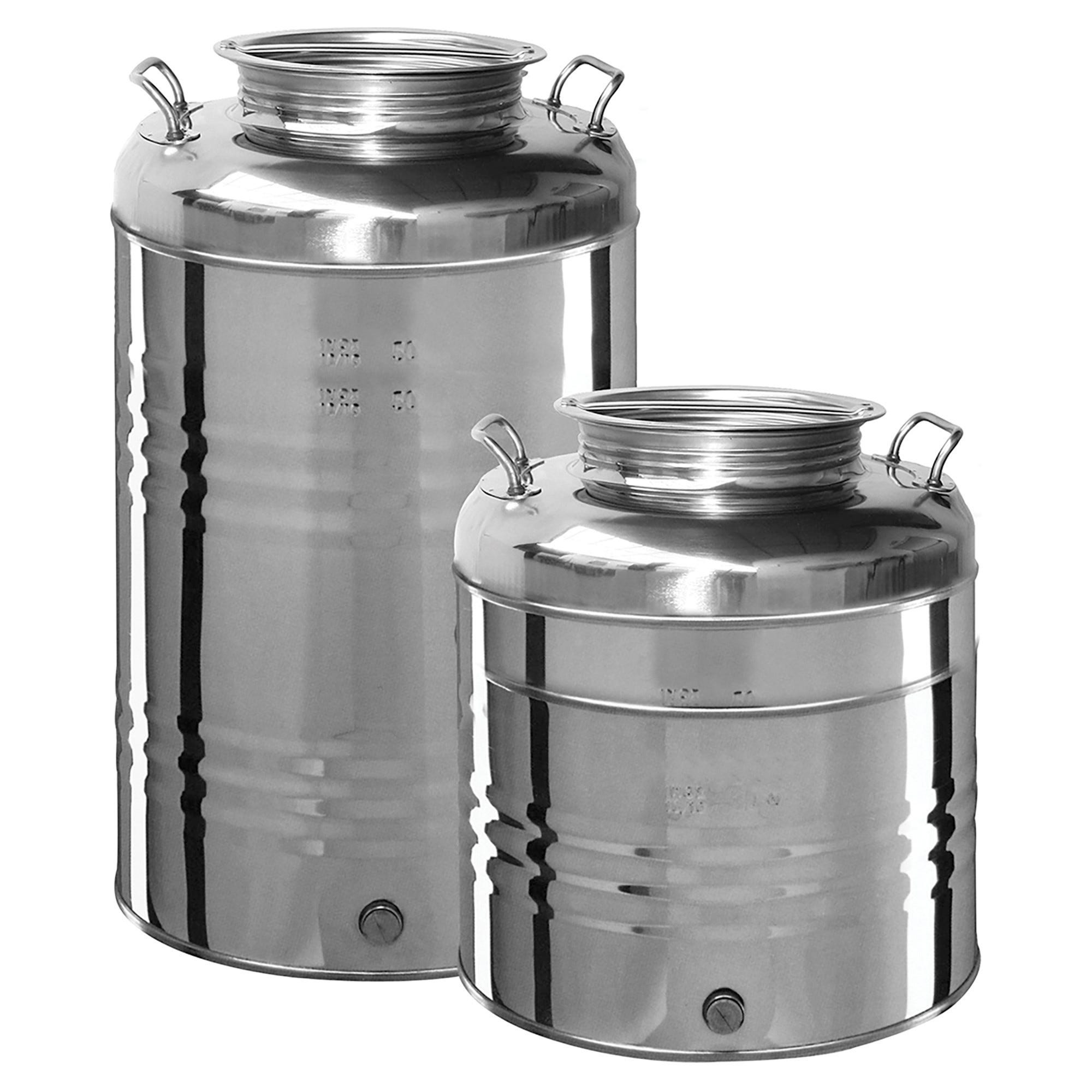 CONTENITORE PER OLI 50 l ACCIAIO INOX | Tecnomat