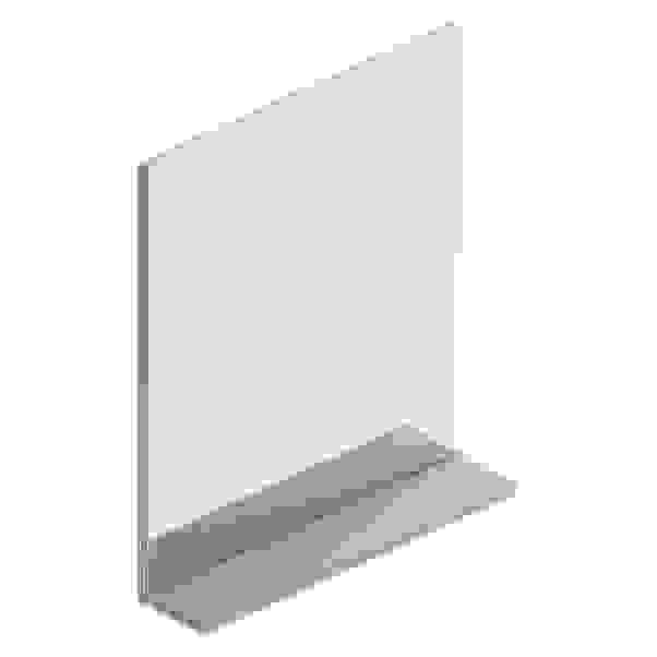 SPECCHIO CON MENSOLA LOUIS LARIX BIANCO 60x70x2/13 cm (LxHxP)