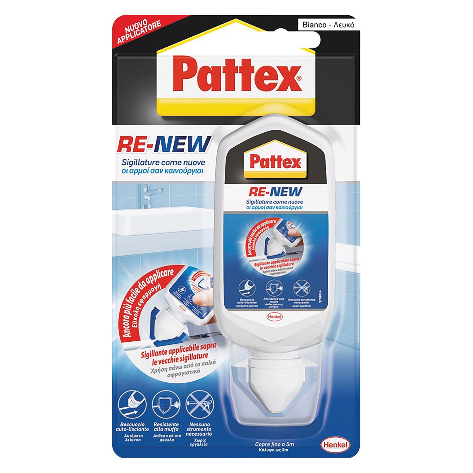 SILICONE ACETICO PATTEX PER SANITARI BIANCO 280 ml ANTIMUFFA | Tecnomat
