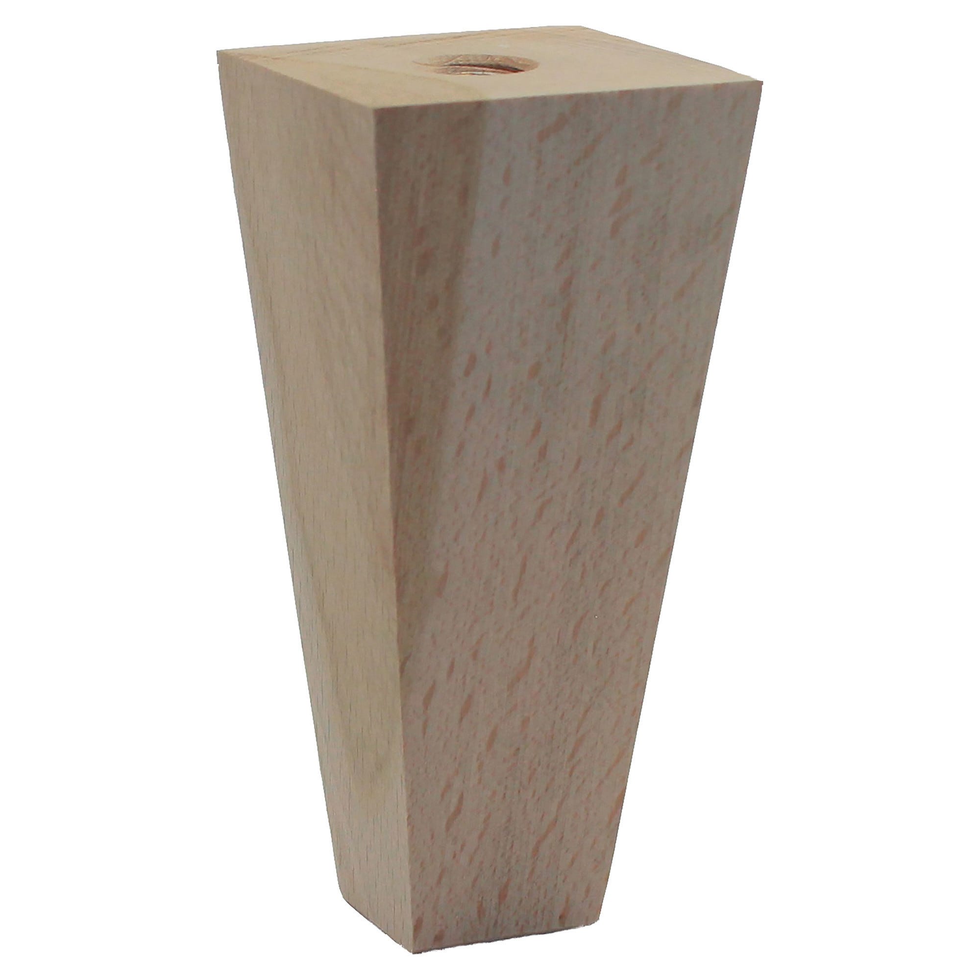 PIEDE PER MOBILE FISSO CON BUSSOLA M10 120x55x55 mm FAGGIO GREZZO