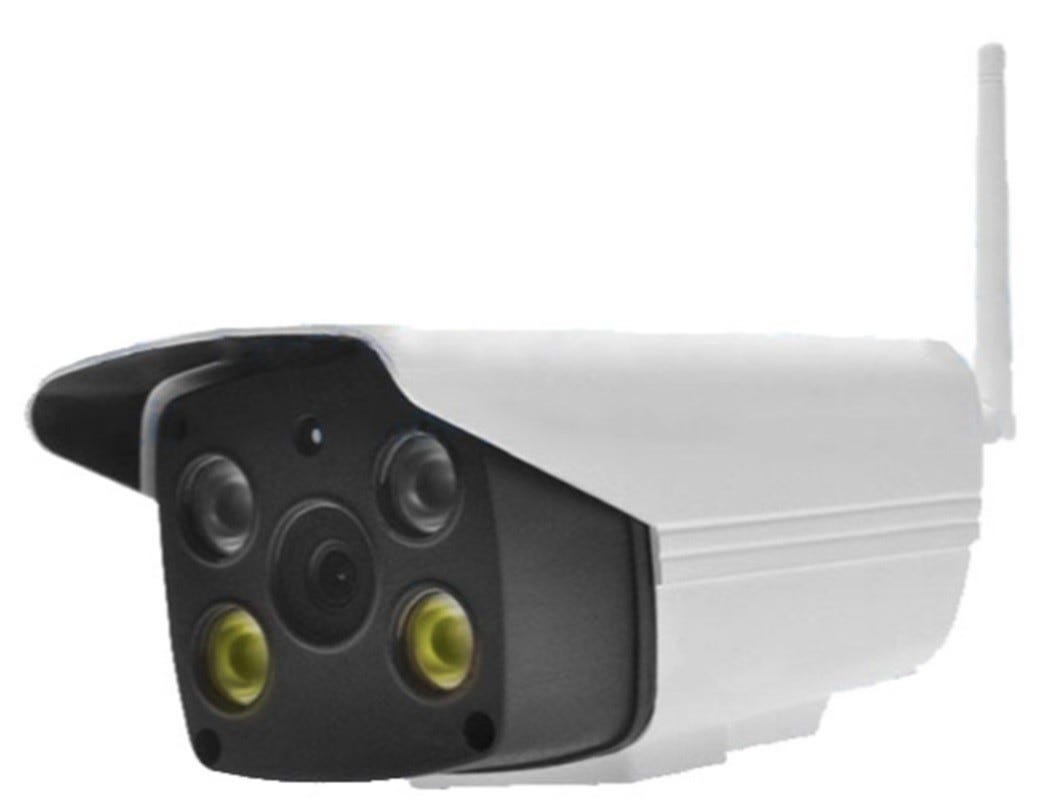 TELECAMERA Wi-Fi PROXE A COLORI 2Mpx IR 6 LED CON LUCE E ALLARME ...