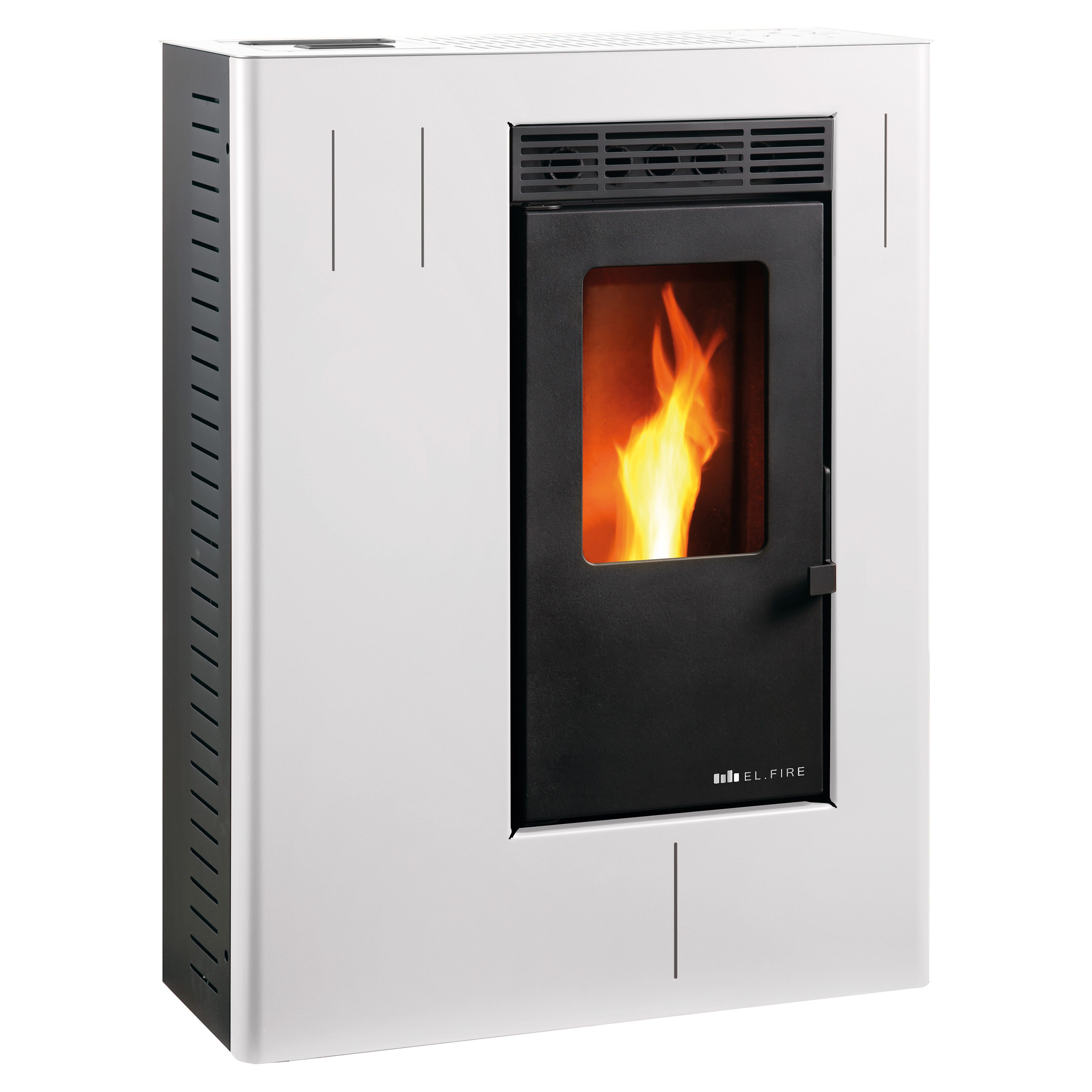 STUFA A PELLET AD ARIA EL.FIRE WELS 2 9,54 kW BIANCA