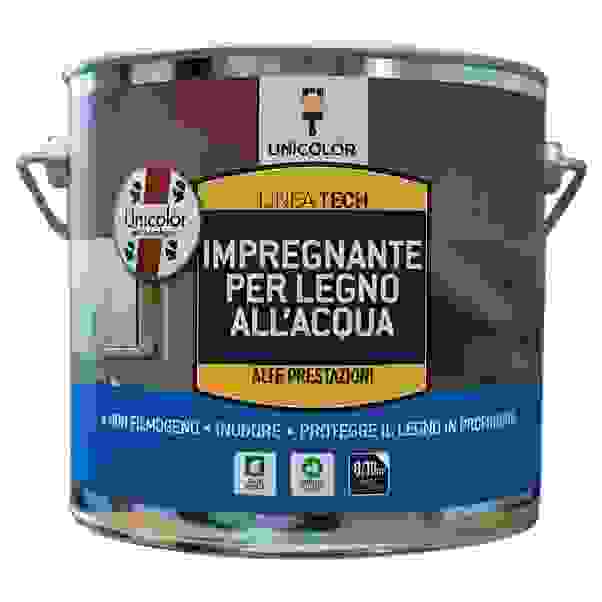 IMPREGNANTE AD ACQUA UNICOLOR 2,5 l CASTAGNO PRONTO USO 12-15 m² CON 1 l