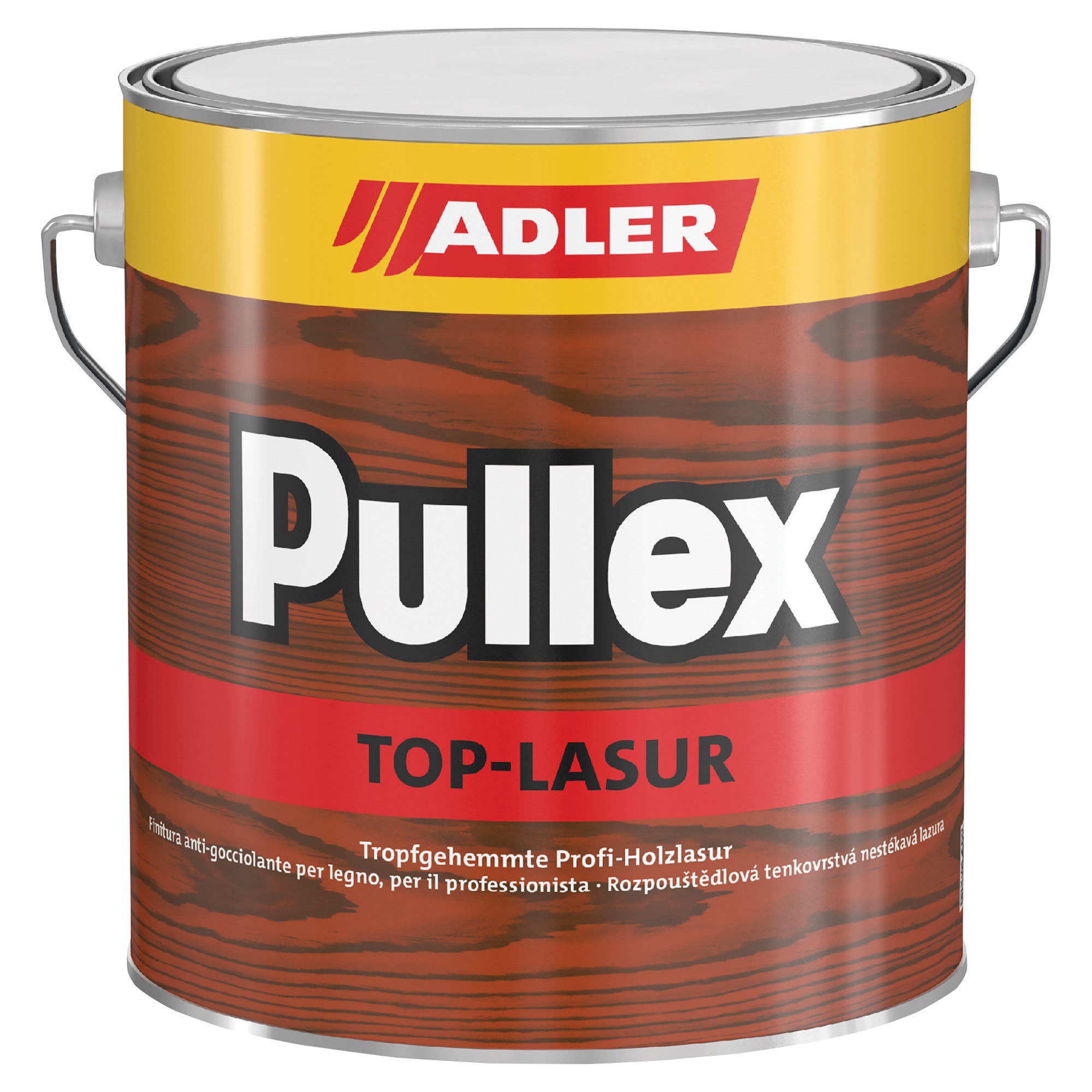 FINITURA LEGNO ADLER PULLEX TOP LASUR 2,5 l SOLVENTE LARICE ANTIGOCCIA