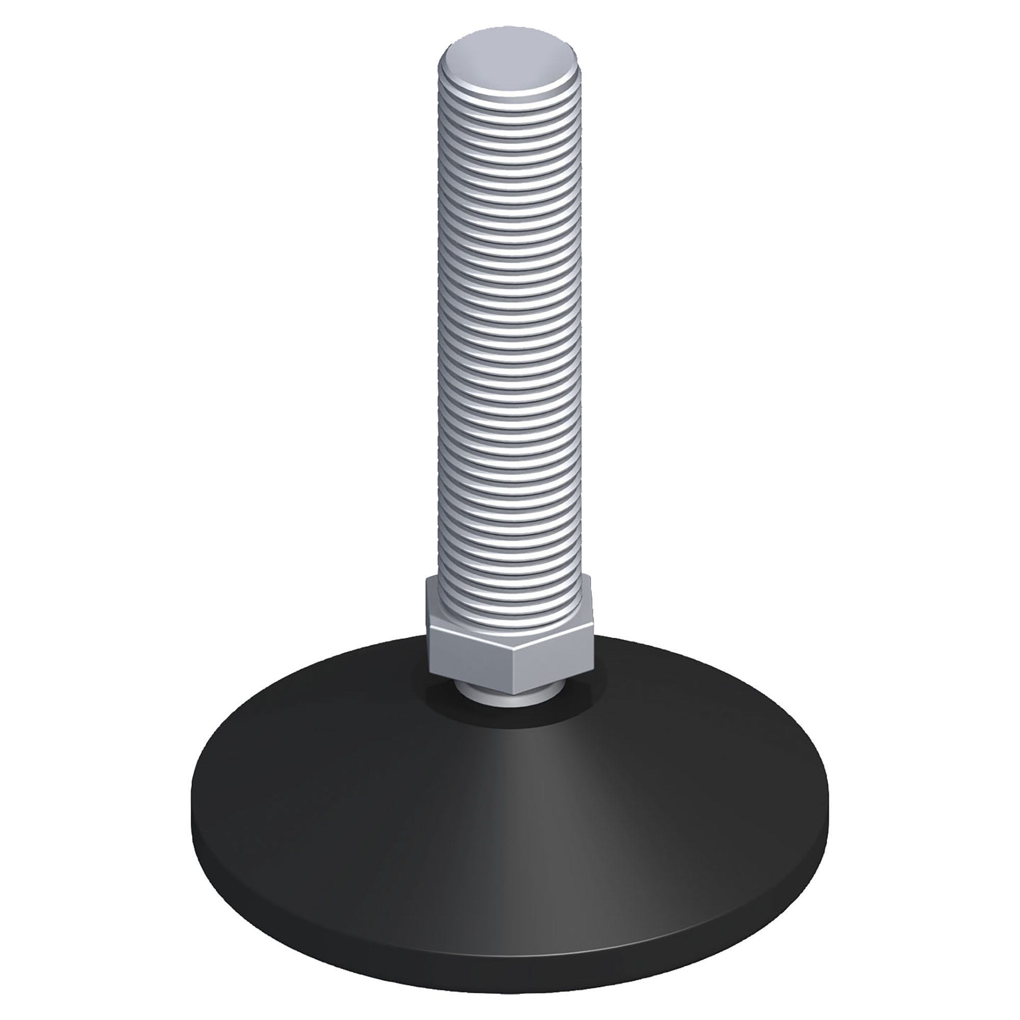 PIEDE REGOLABILE COAXIS ACCIAIO ZINCATO/PVC 3,5 cm M6