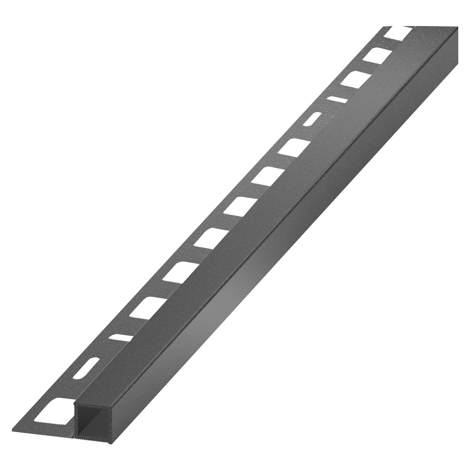 PROFILO QUADRATO 10 mm ALLUMINIO ANTRACITE 2,5 m