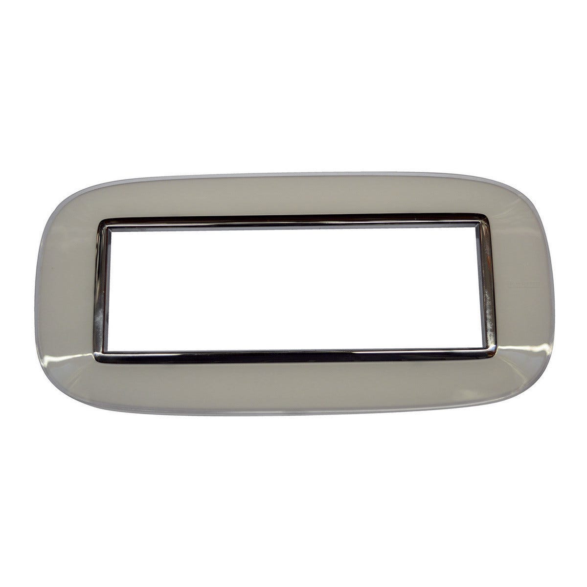 PLACCA ELLITTICA 6 MODULI BTICINO AXOLUTE COLOR BIANCO LIQUID